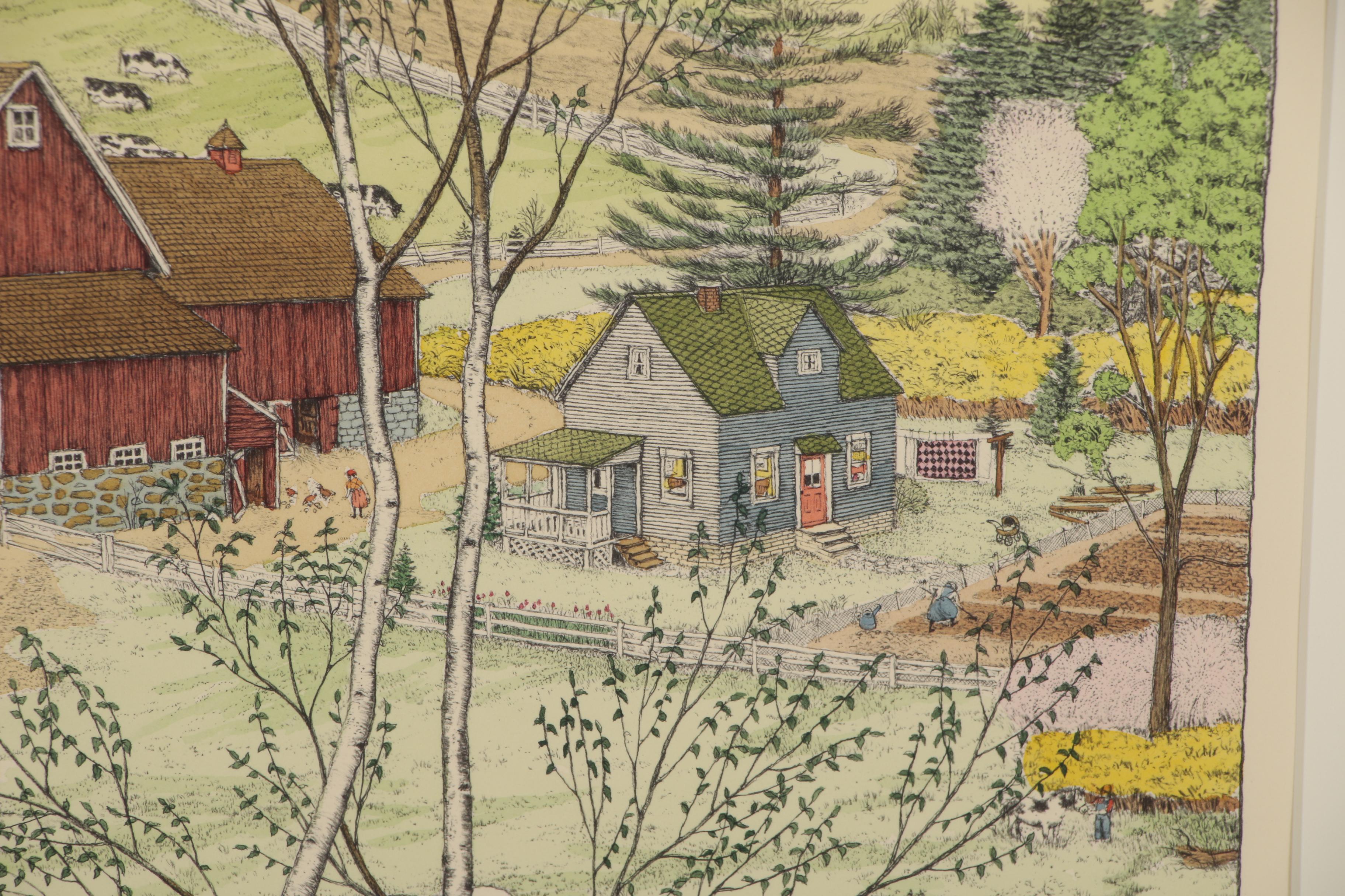 Susan Hunt-Wulkowicz Hand-Colored Lithograph "An Early Spring" | EBTH