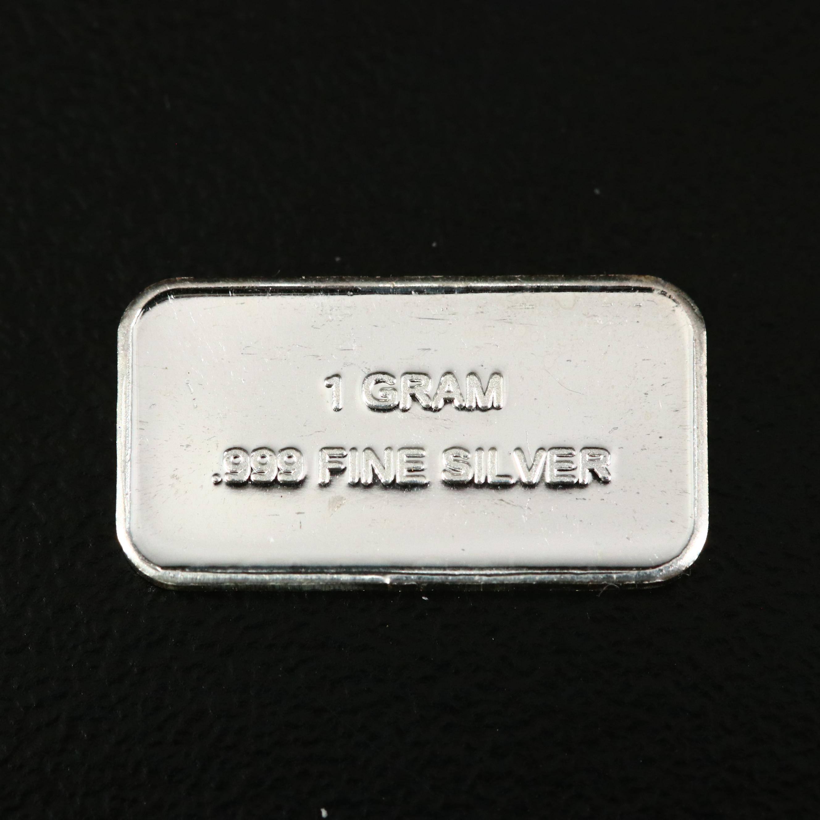 Eighteen 1-Gram Gun-Themed Fine Silver Ingots | EBTH