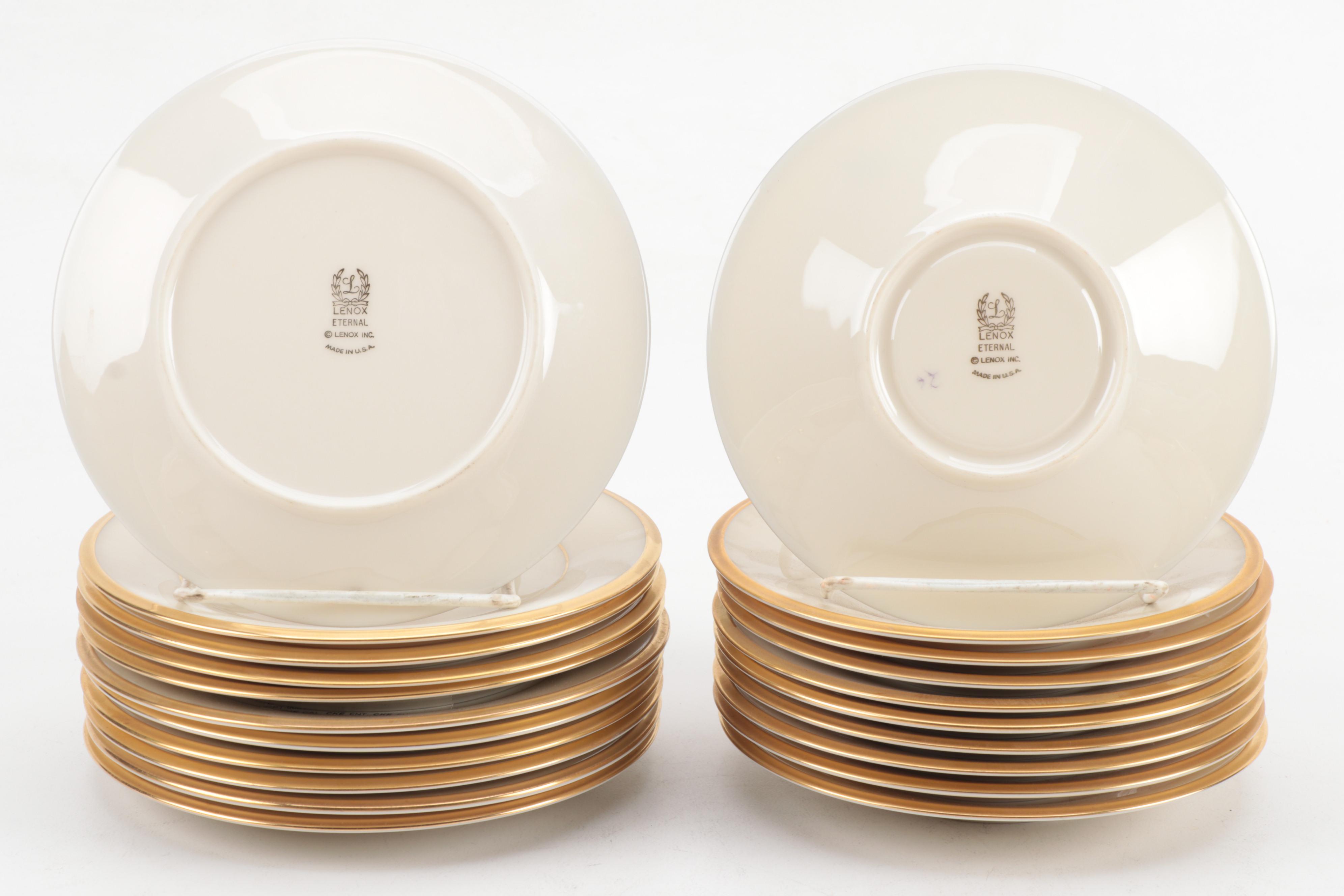 Lenox "Eternal" Bone China Dinnerware and Serving Pieces | EBTH