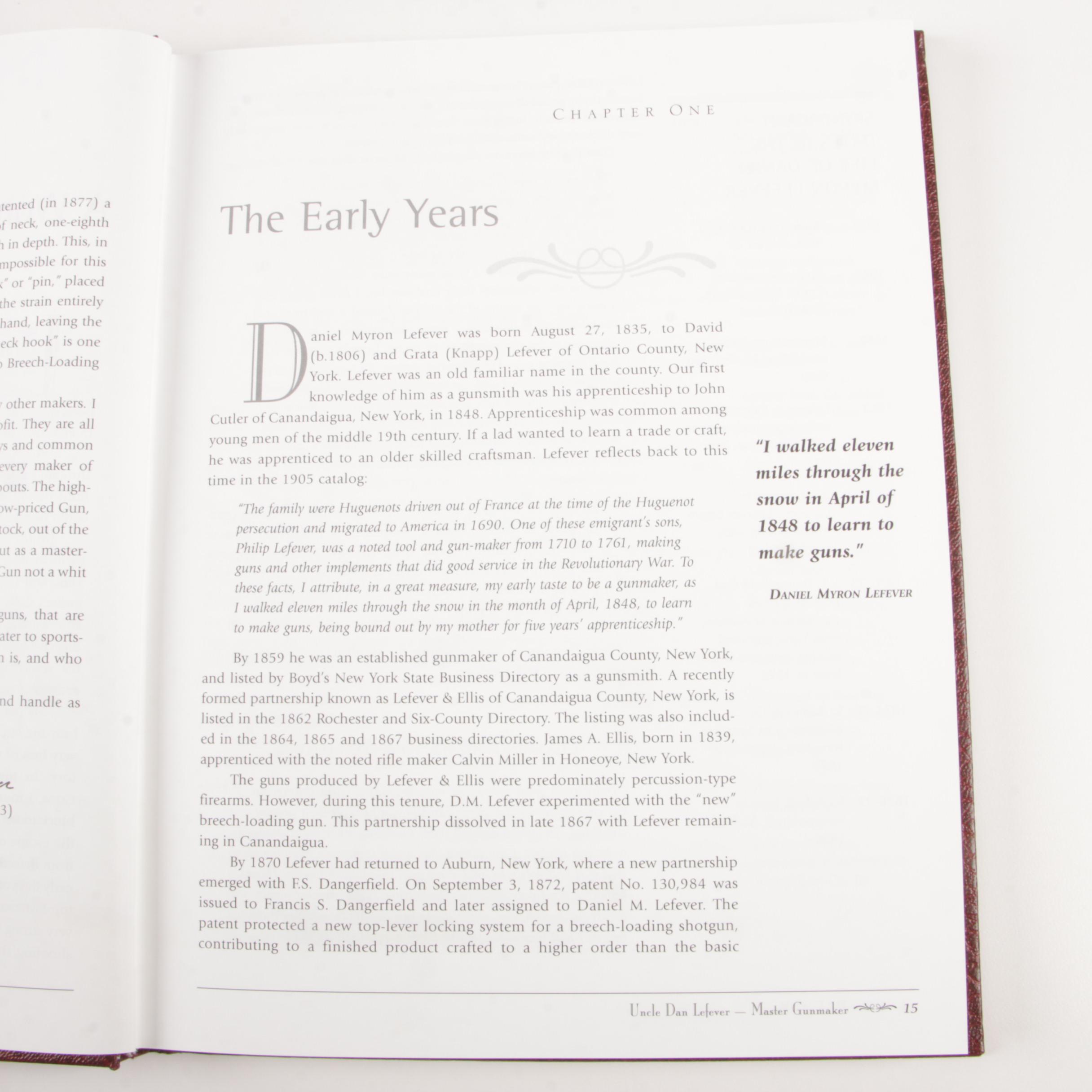 Signed "Uncle Dan Lefever", "Guns of Lasting Fame" with Additional ...