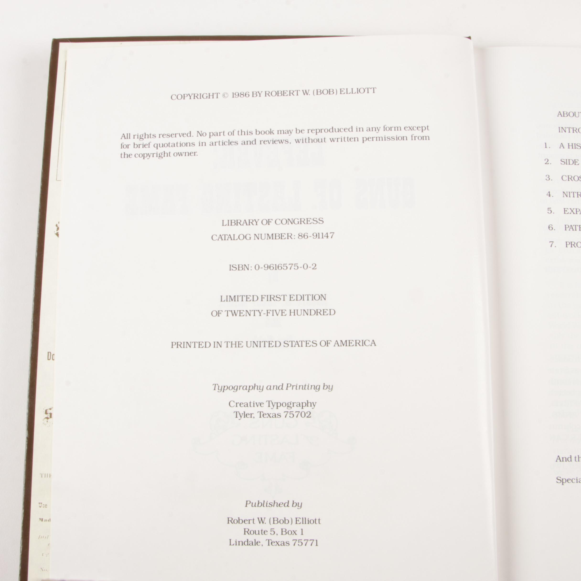 Signed "Uncle Dan Lefever", "Guns of Lasting Fame" with Additional ...