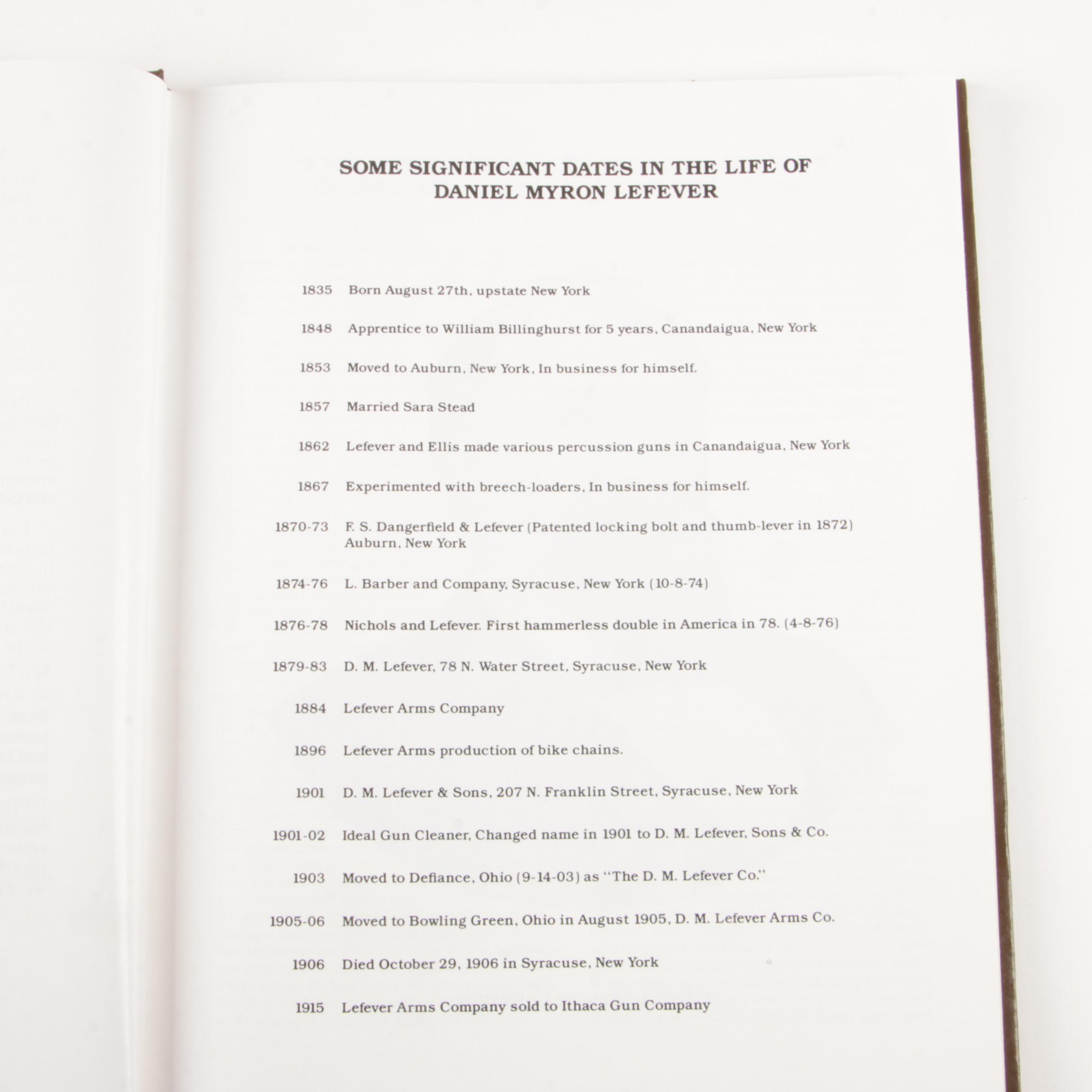 Signed "Uncle Dan Lefever", "Guns of Lasting Fame" with Additional ...