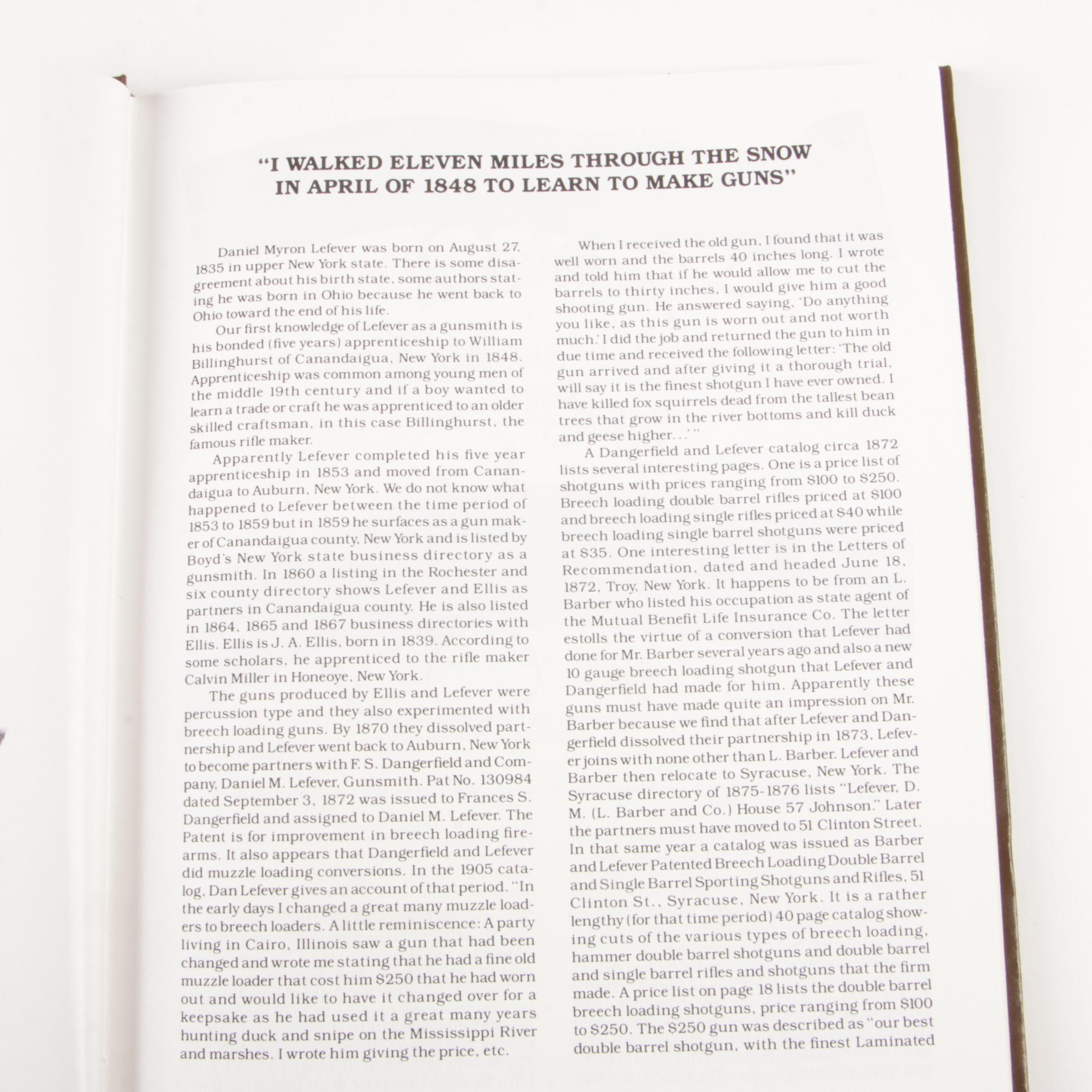 Signed "Uncle Dan Lefever", "Guns of Lasting Fame" with Additional ...