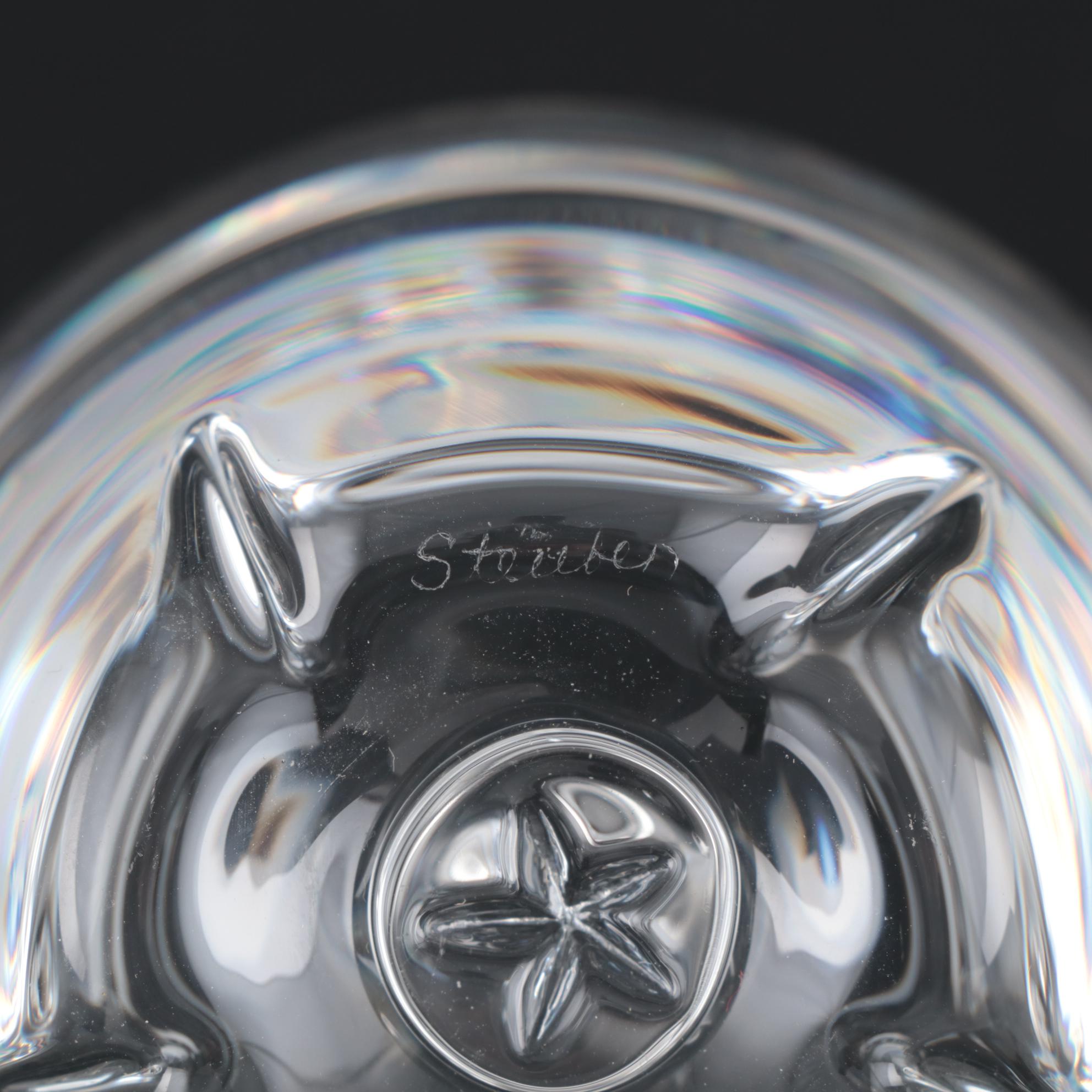 Steuben Art Glass "Apple" Paperweight Designed by Angus McDougall | EBTH