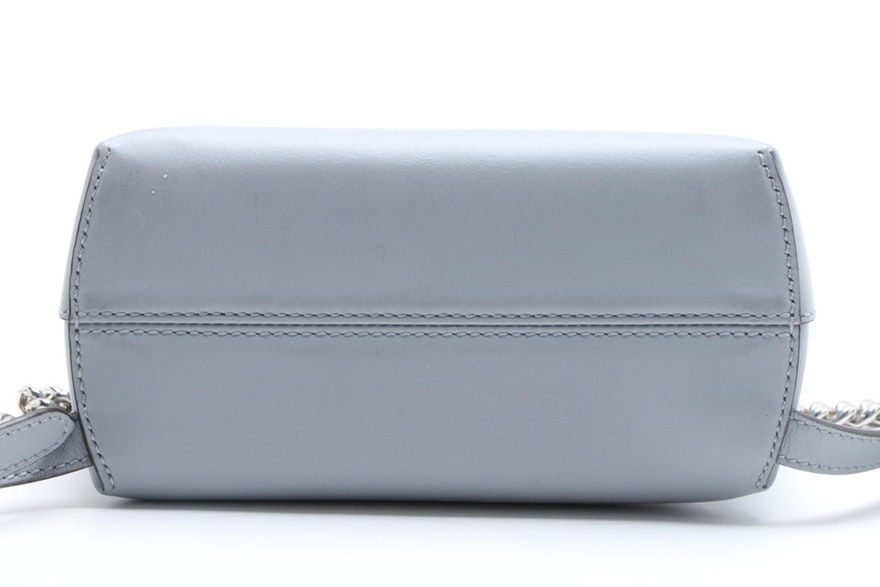 Fendi Slate Blue Leather Back to School Mini Backpack | EBTH