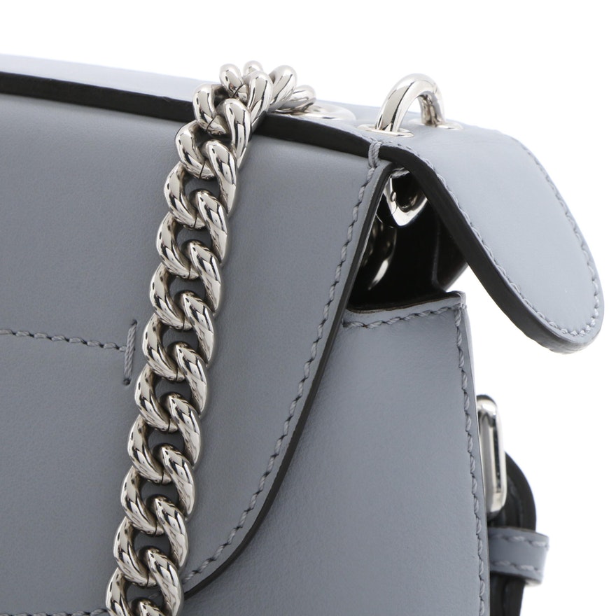 Fendi Slate Blue Leather Back to School Mini Backpack | EBTH