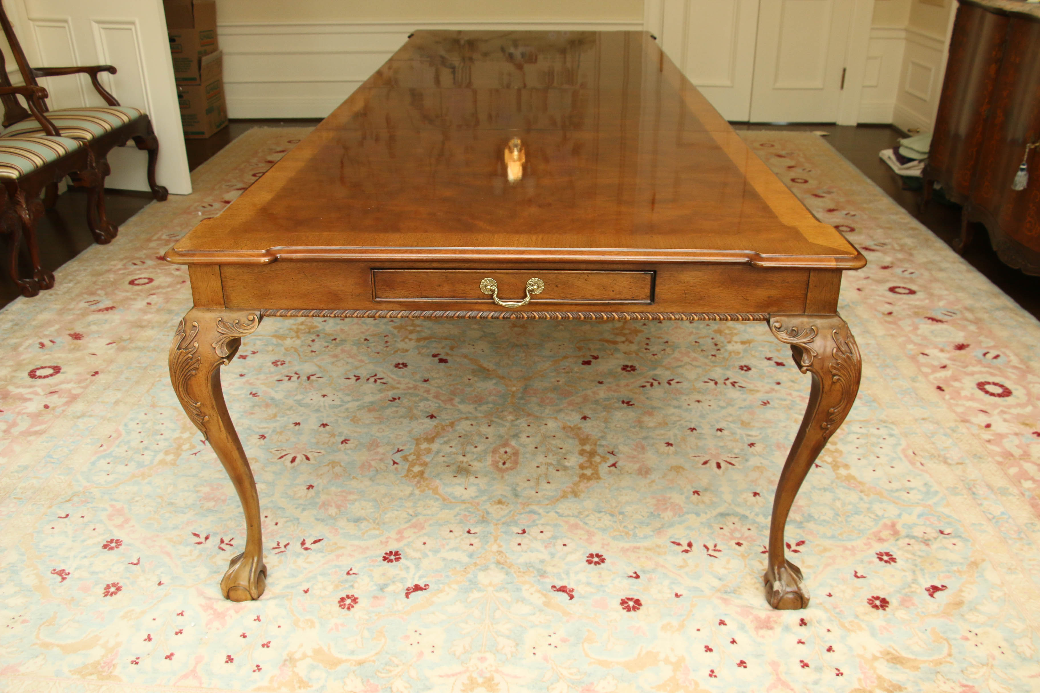 Henredon "Rittenhouse Square" Chippendale Style Mahogany Extending ...