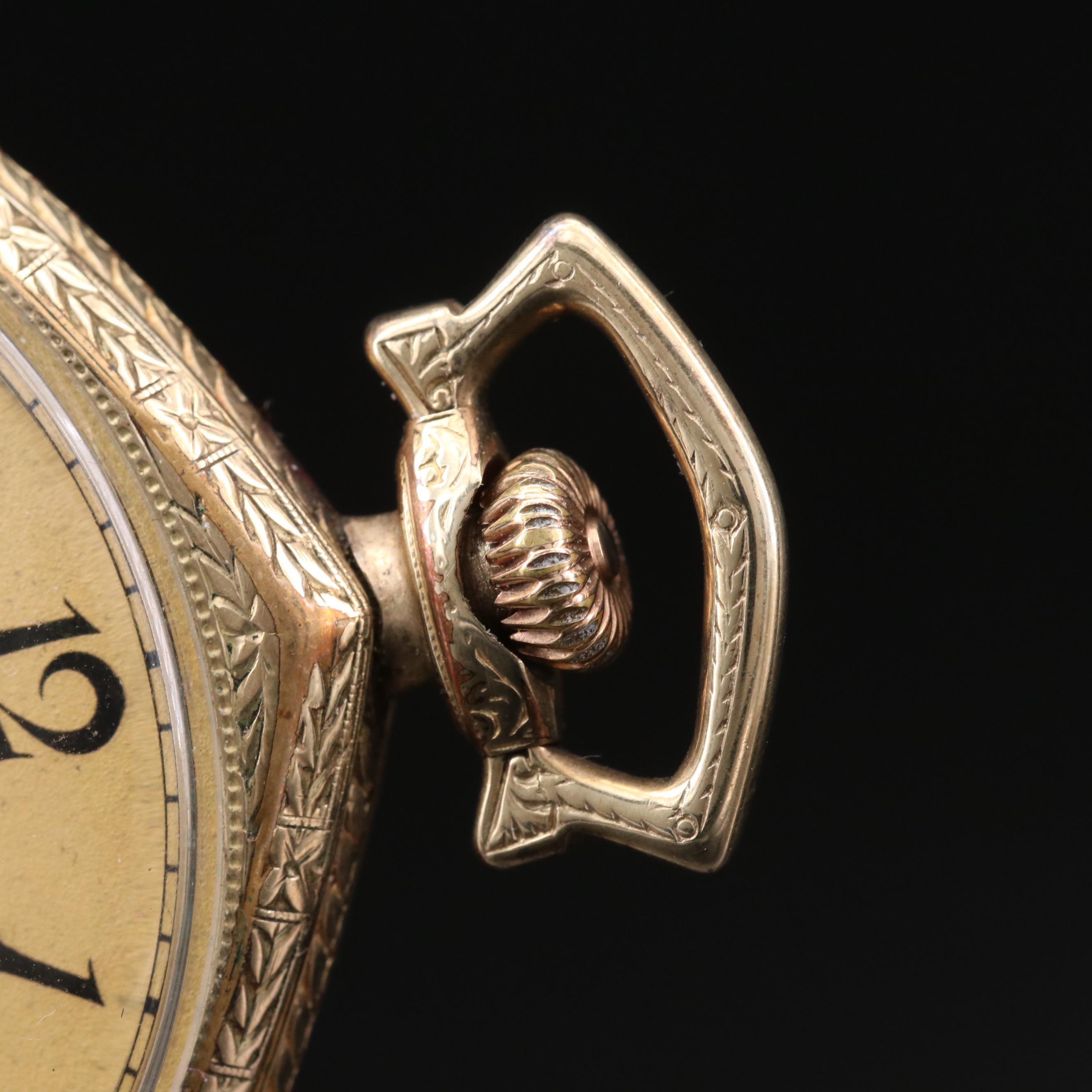 Gruen Veri Thin Pentagon Gold Filled Pocket Watch | EBTH