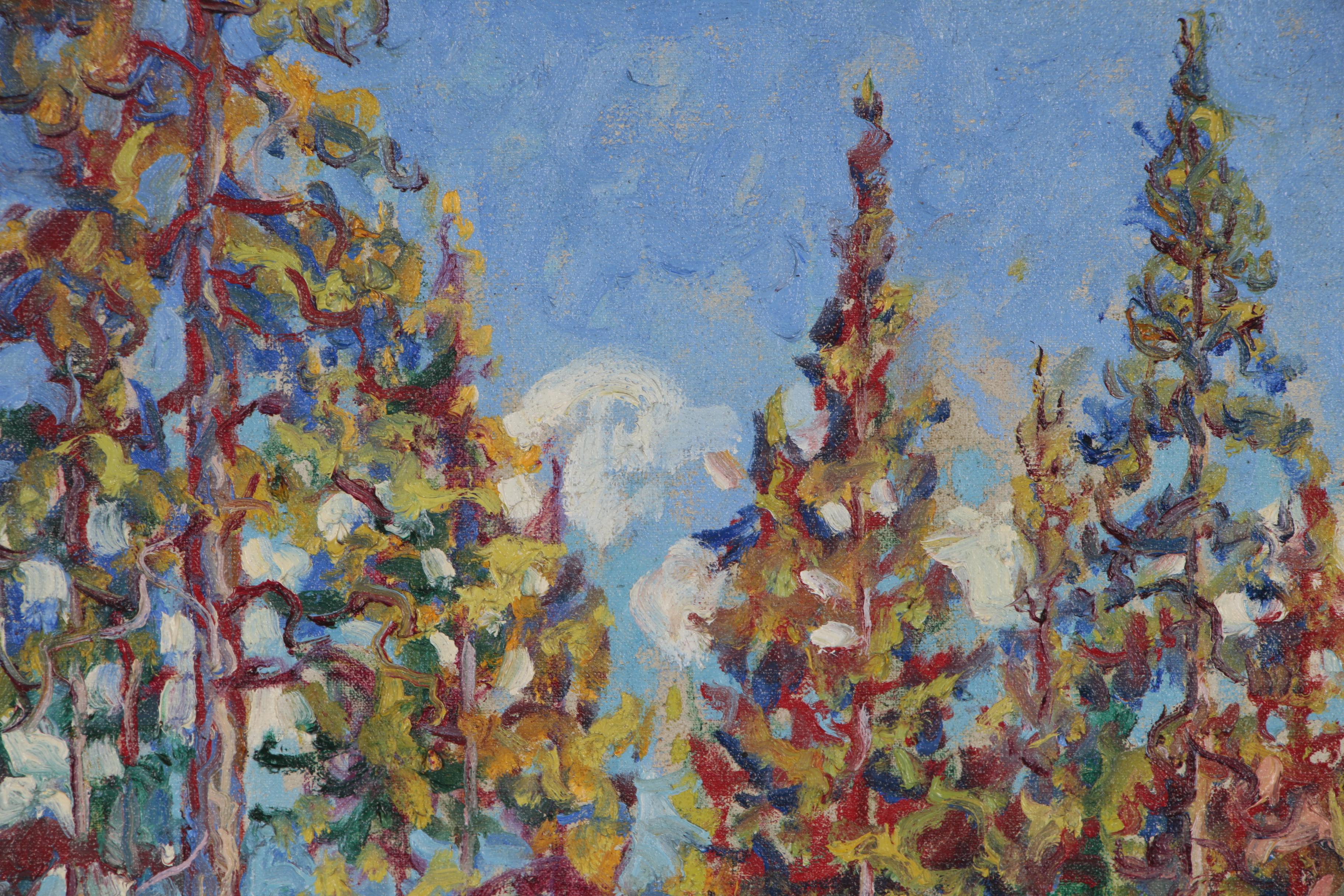 Julie Morrow DeForest Oil Painting "Mountain Cabin" | EBTH