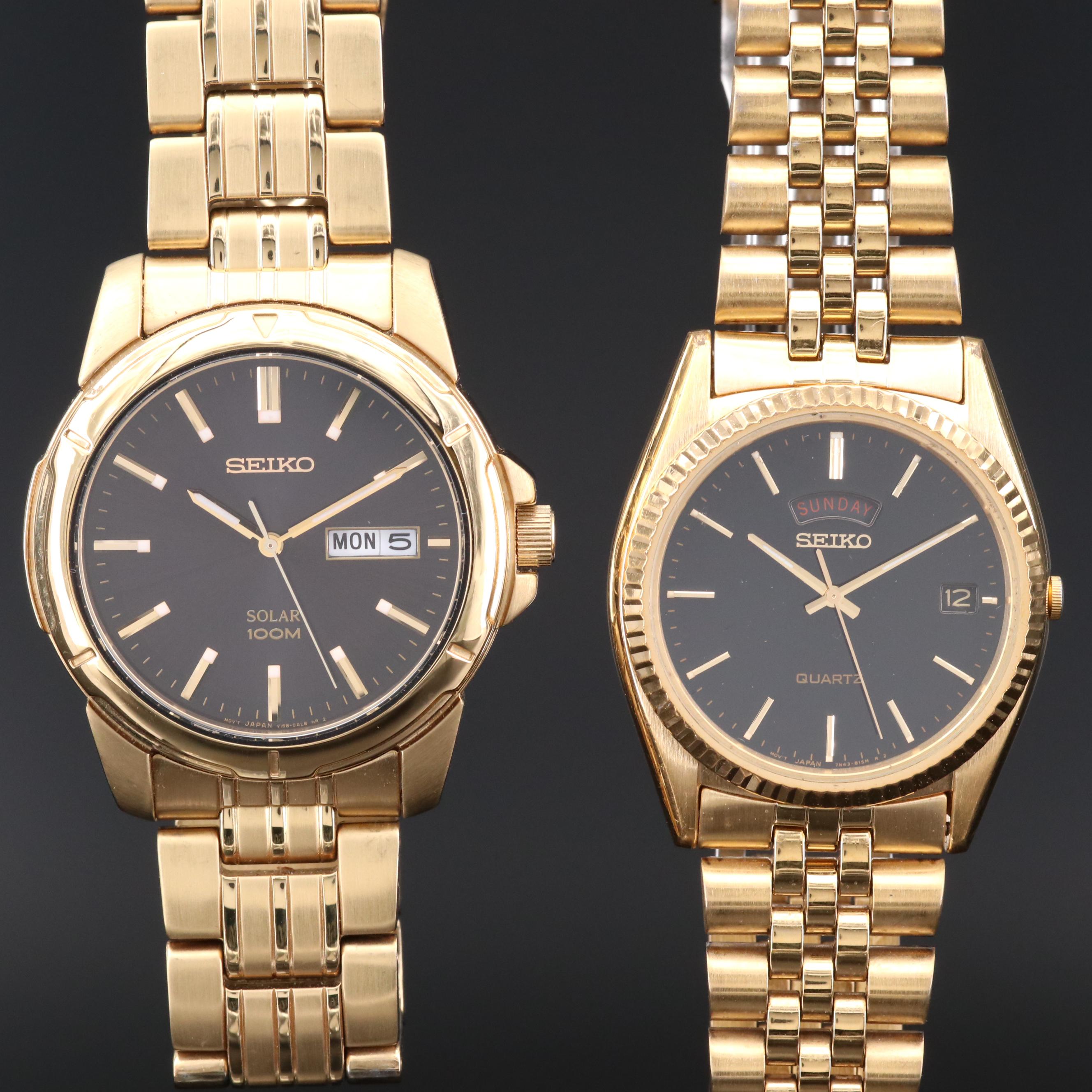 Seiko Day/Date Quartz and Solar Wristwatches | EBTH