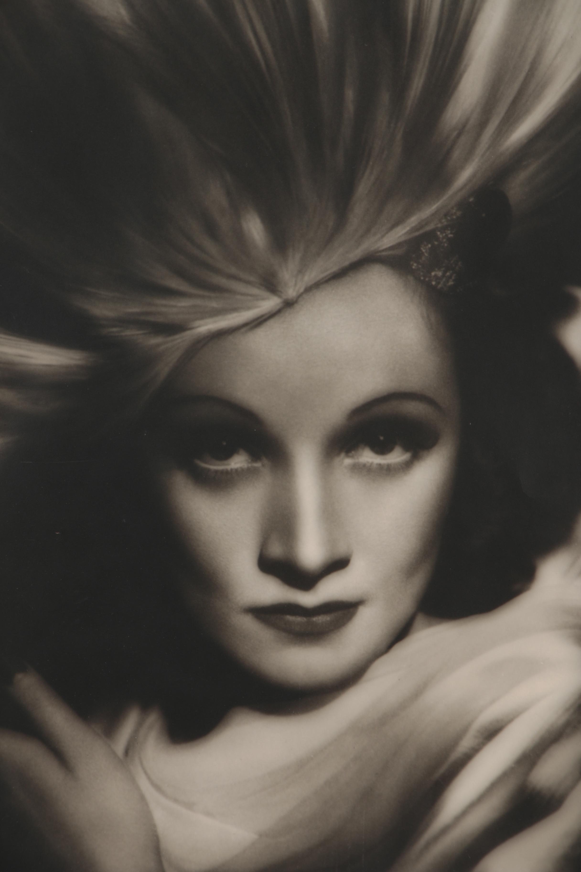George Hurrell Silver Gelatin Photograph "Marlene Dietrich, 1933" | EBTH