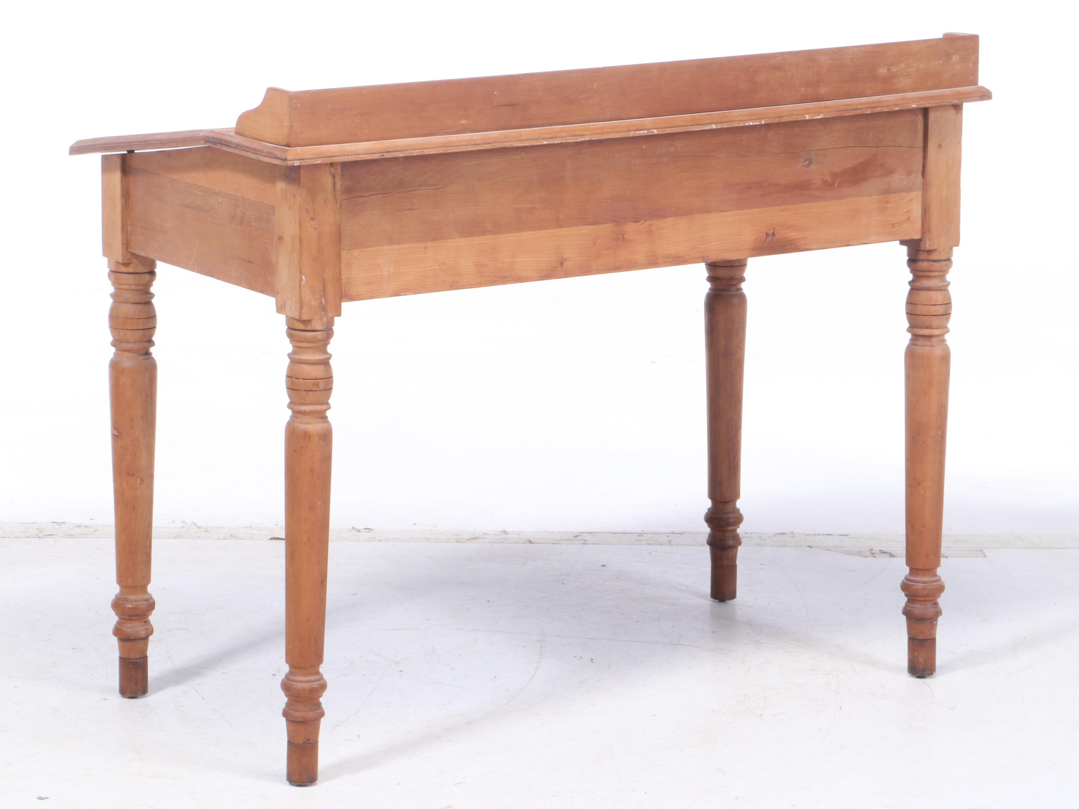 American Primitive Slanted Desk with Inkwell, Mid-19th Century | EBTH
