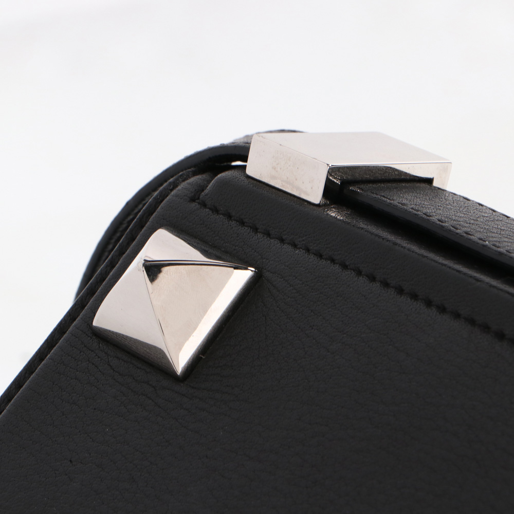 Givenchy Black Leather Studded Medium Pandora Box Bag | EBTH