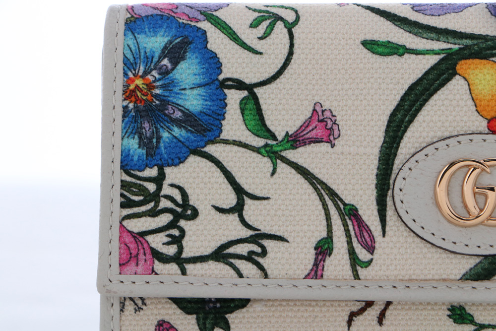 Gucci Flora Canvas Small Ophidia Wallet | EBTH