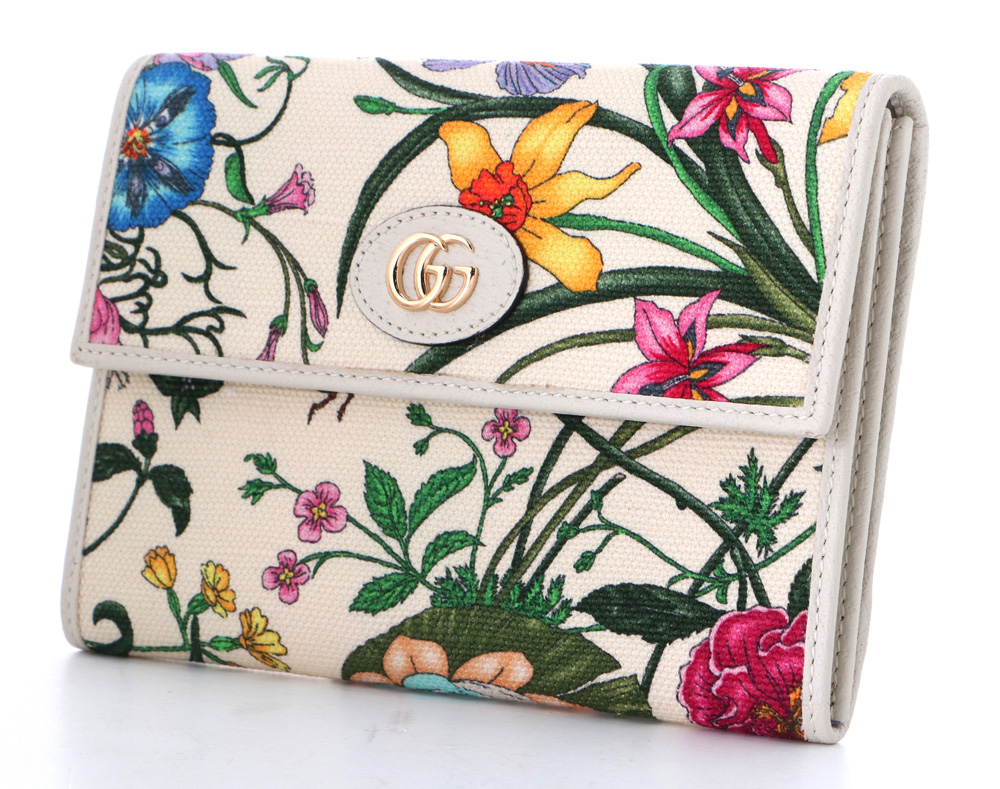 Gucci Flora Canvas Small Ophidia Wallet | EBTH