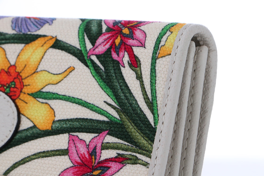 Gucci Flora Canvas Small Ophidia Wallet | EBTH