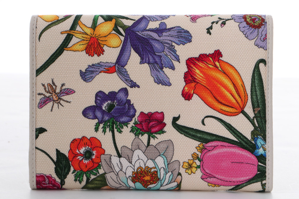 Gucci Flora Canvas Small Ophidia Wallet | EBTH