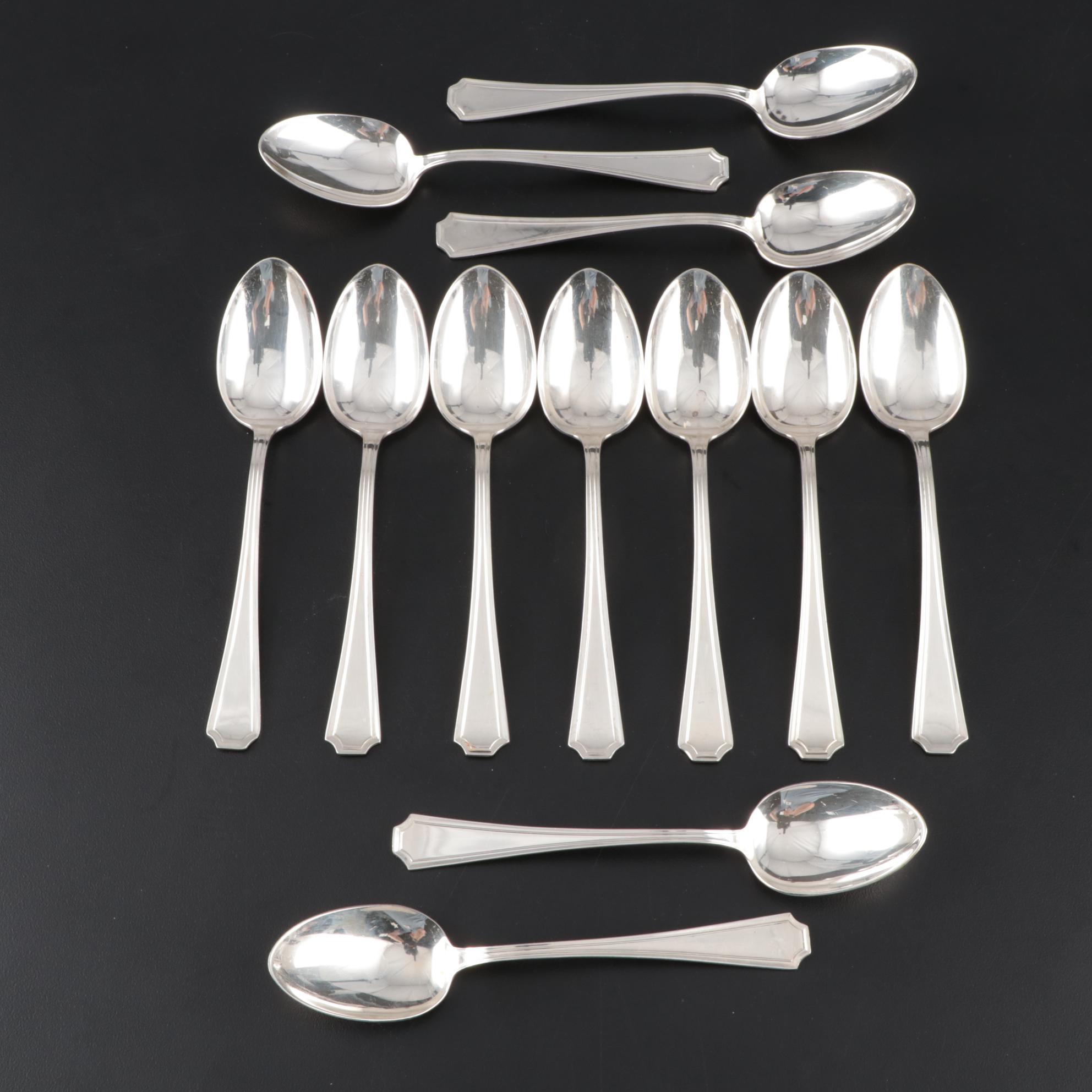 Gorham "Fairfax" Sterling Silver Flatware with Chest, Early to Mid 20th ...
