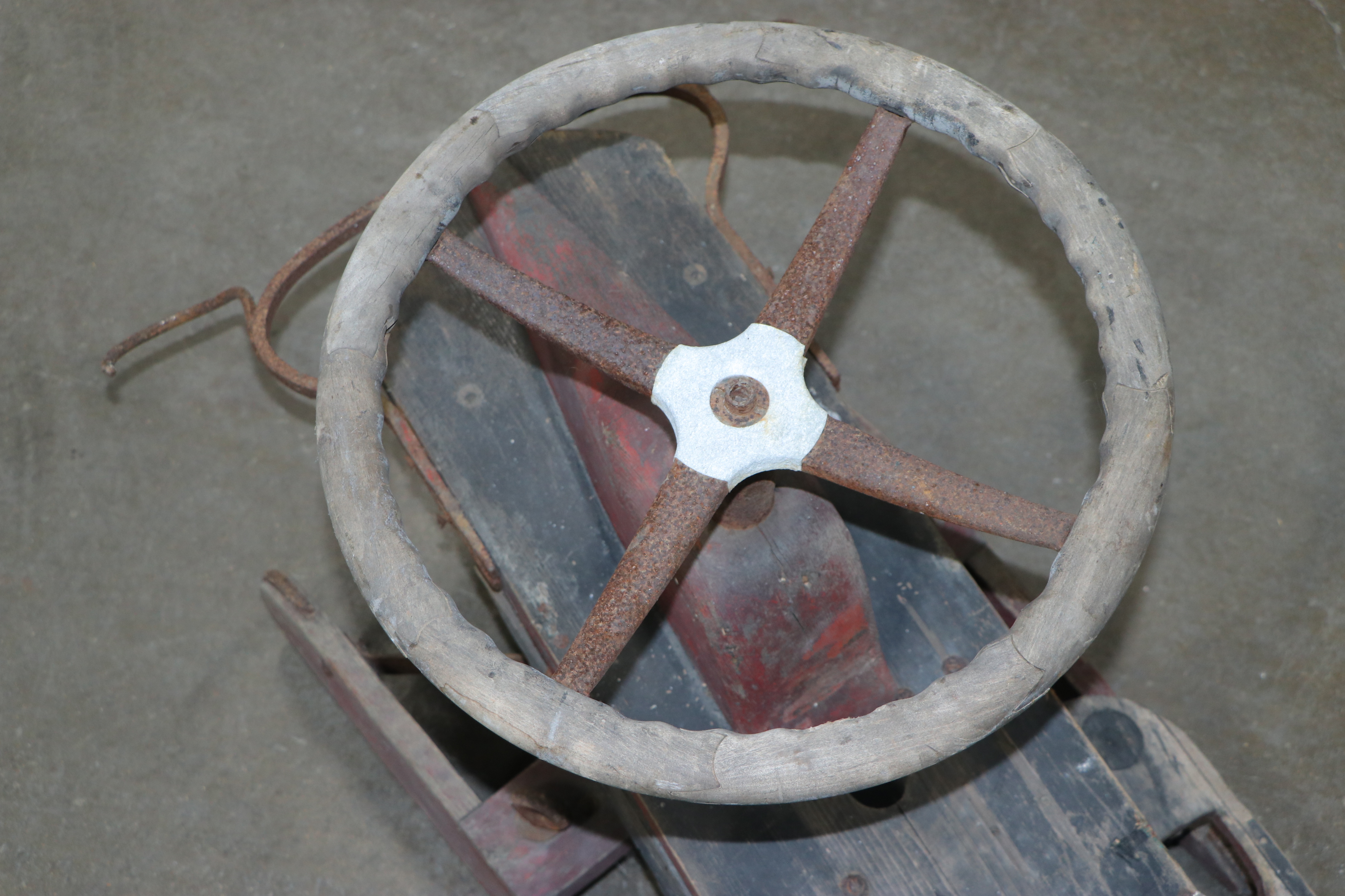 One Person Handmade Bobsled with Rocket Design, circa 1920s-1930s | EBTH