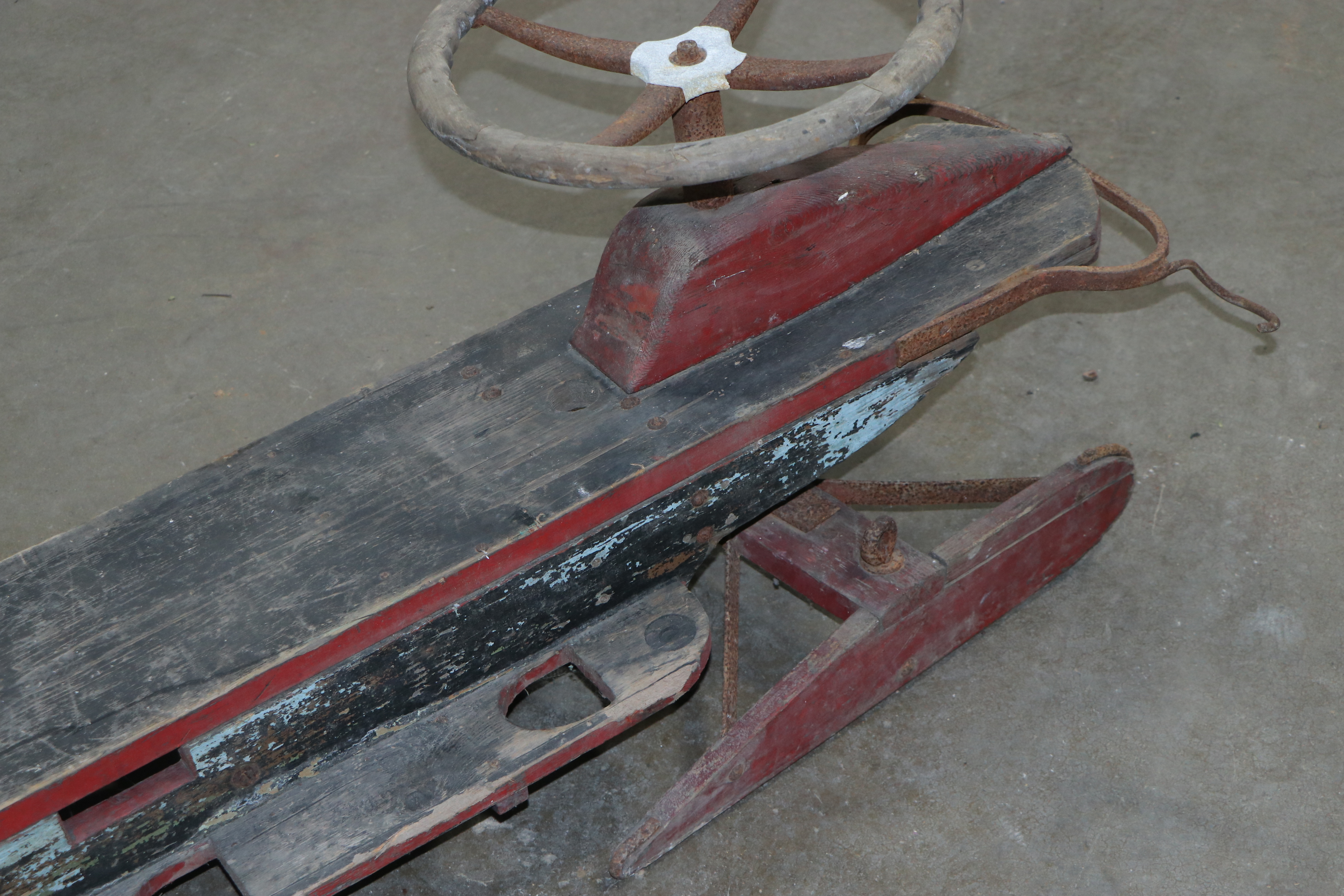 One Person Handmade Bobsled with Rocket Design, circa 1920s-1930s | EBTH