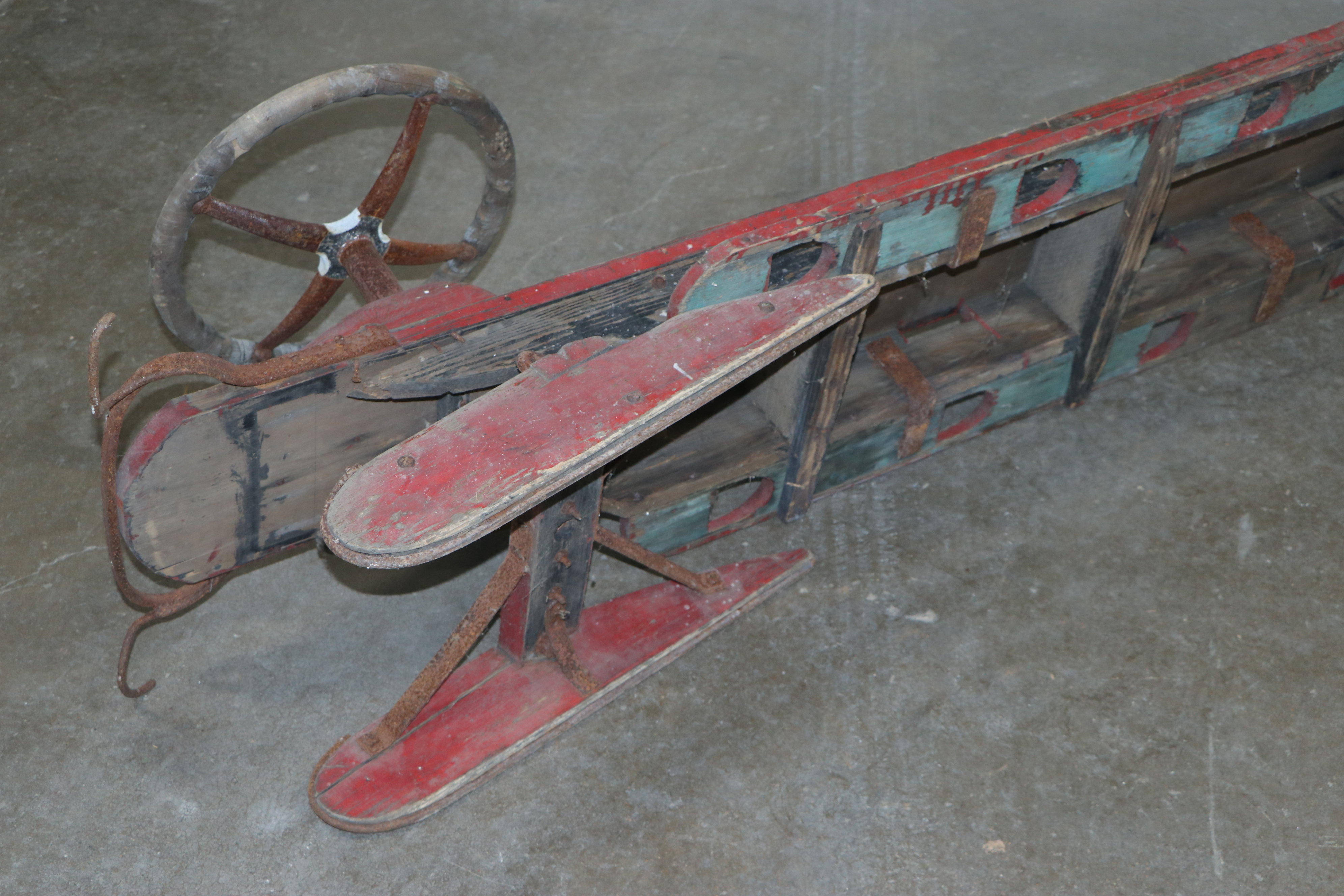One Person Handmade Bobsled with Rocket Design, circa 1920s-1930s | EBTH