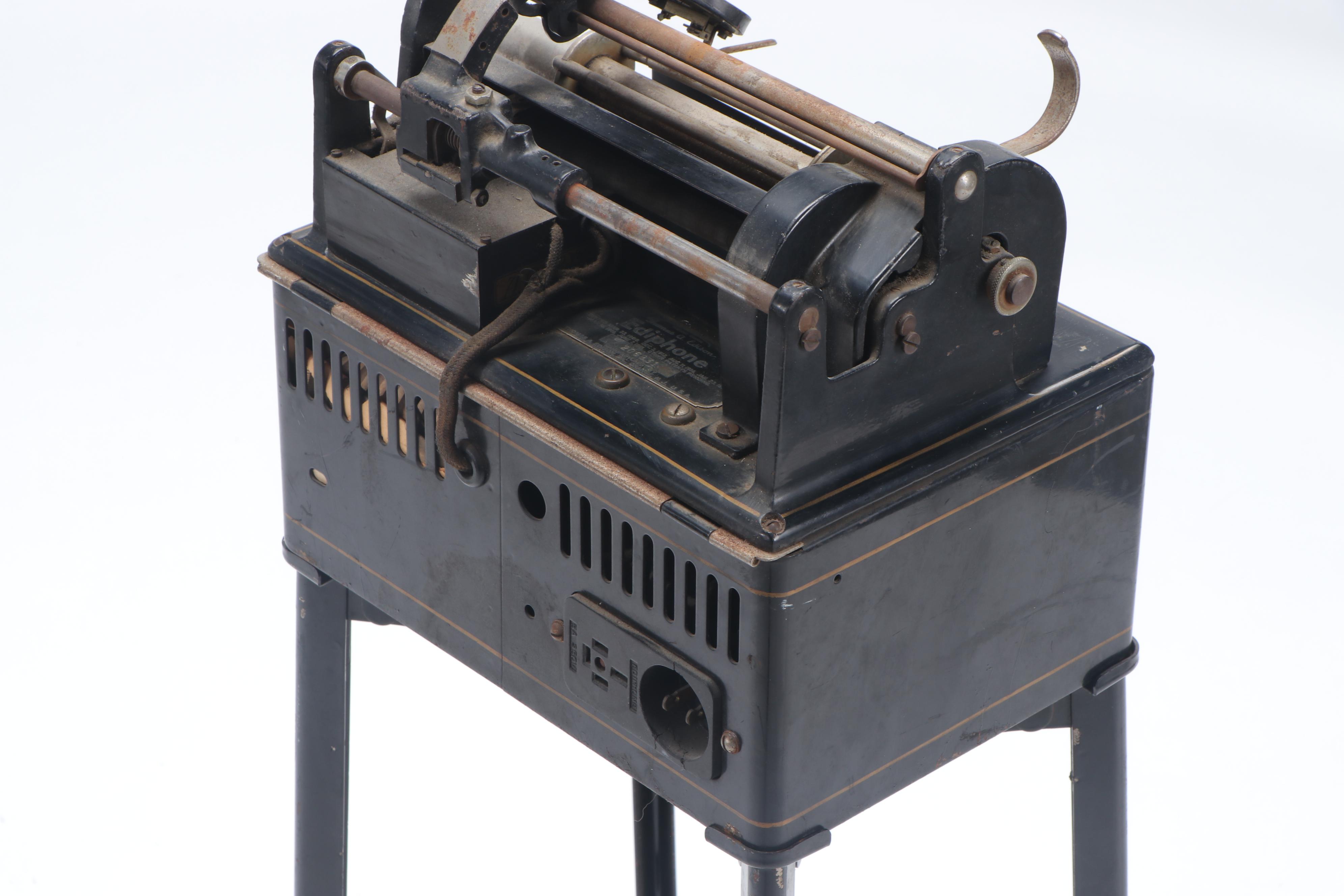 Thomas A. Edison Ediphone Dictation Machine, Early 20th Century | EBTH