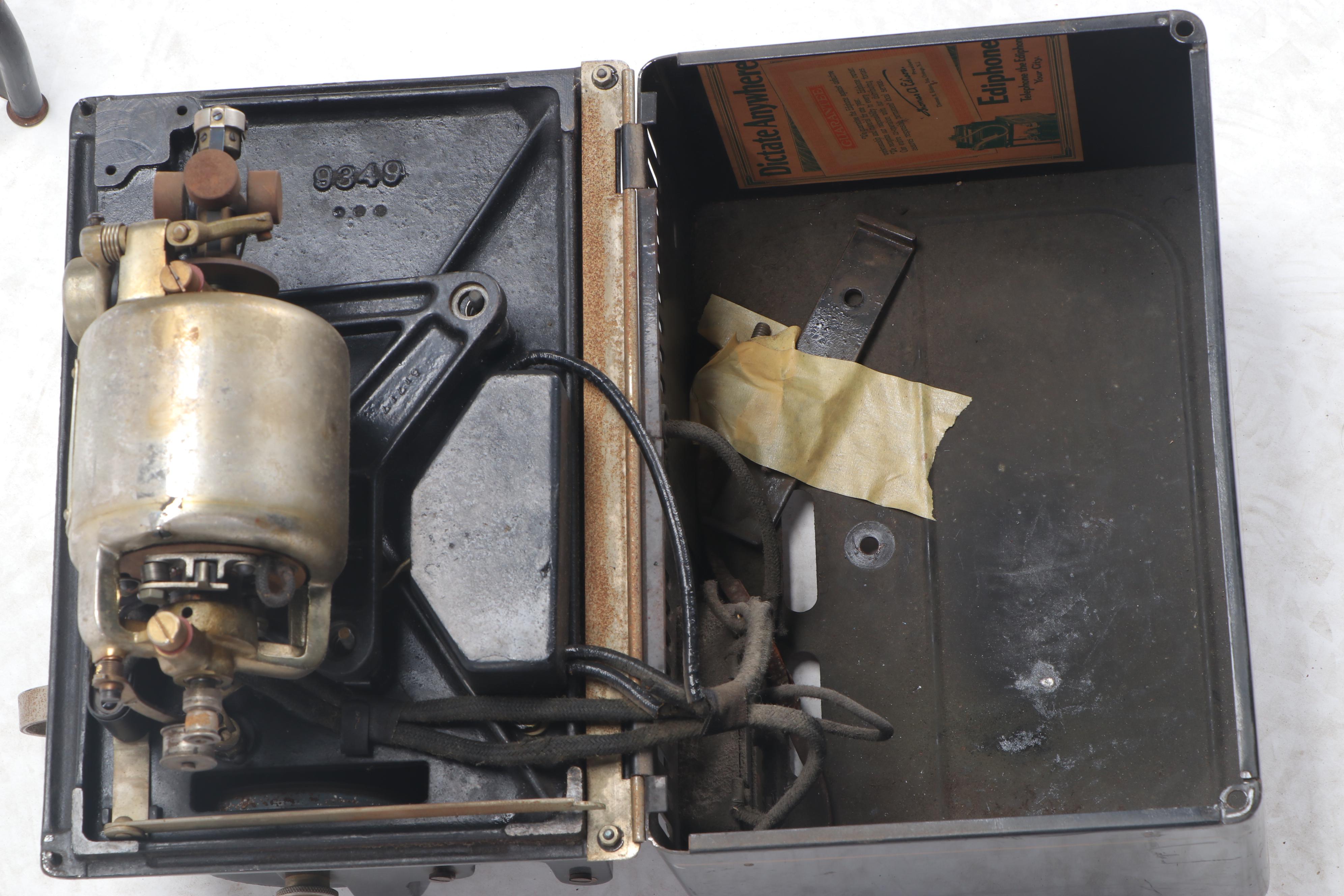 Thomas A. Edison Ediphone Dictation Machine, Early 20th Century | EBTH