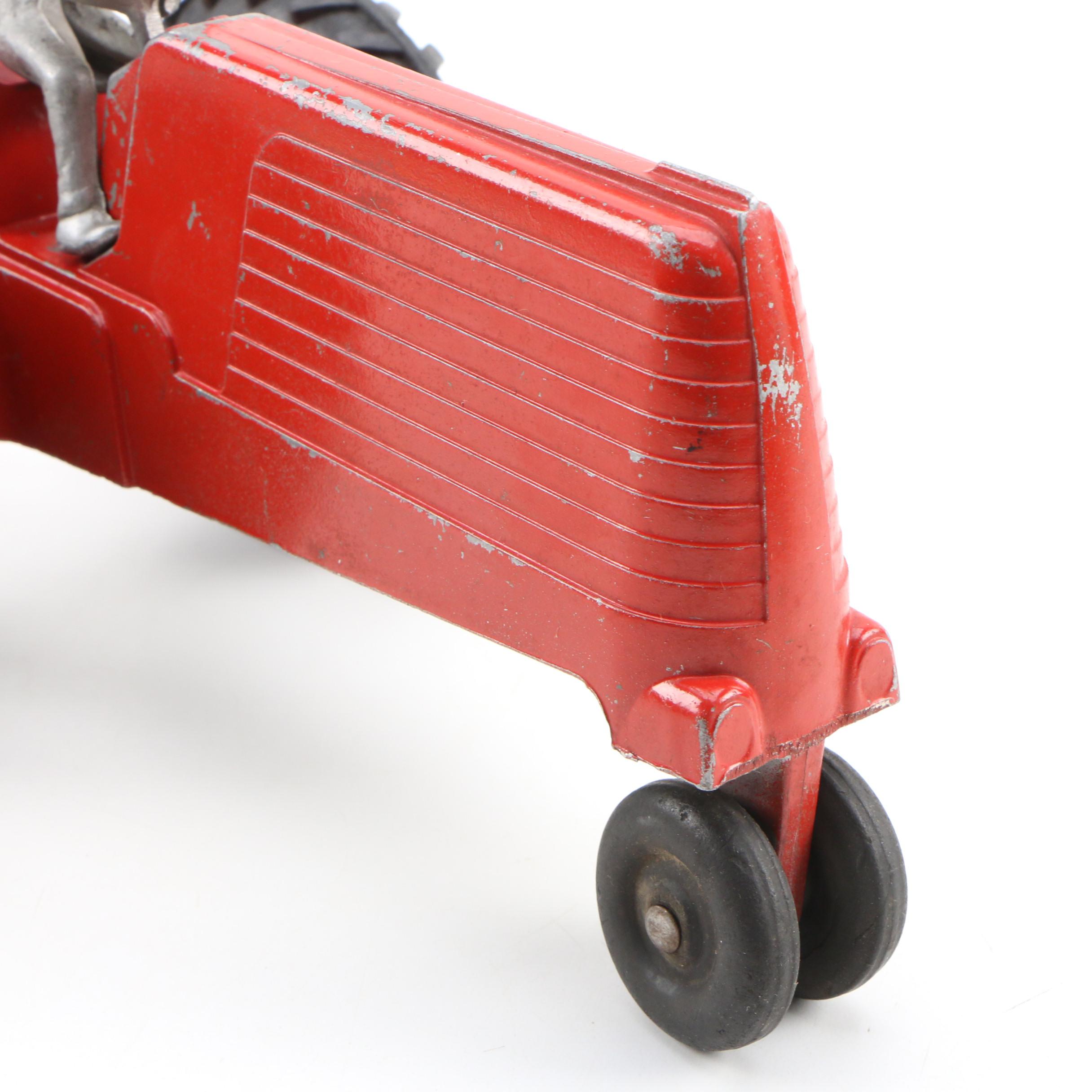 Slik-Toys Cast Aluminum Farming Tractor with Driver and Plow, circa ...