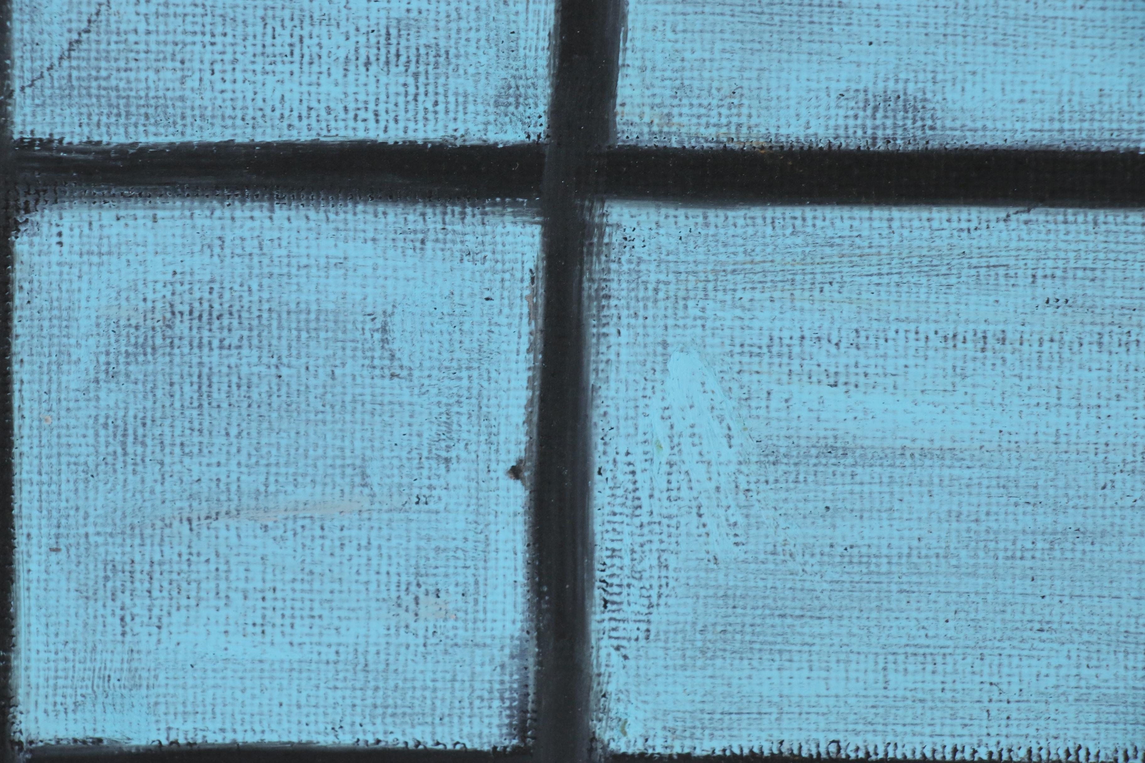 Kevin Overbeck Geometric Abstract Oil Pastel Painting | EBTH