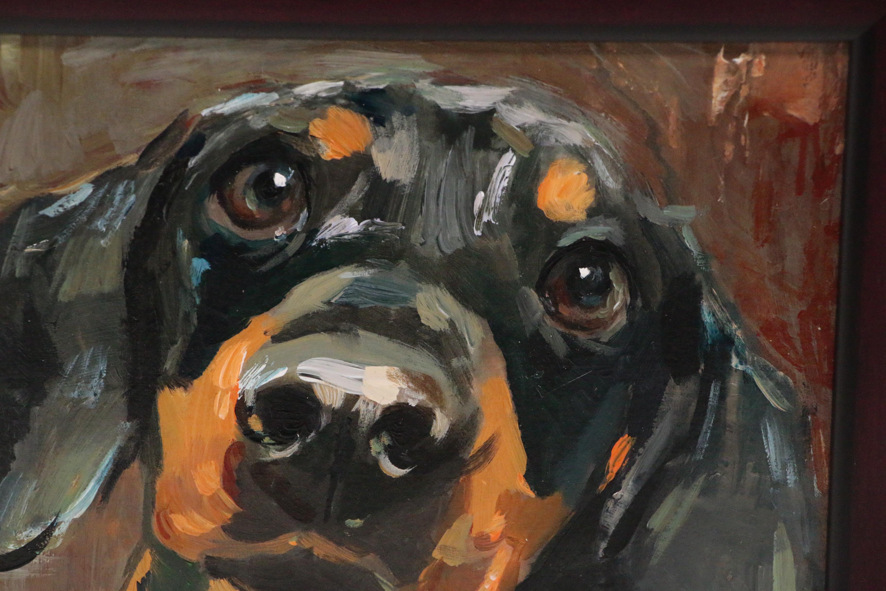 Adam Deda Oil Painting "Dachshund" | EBTH