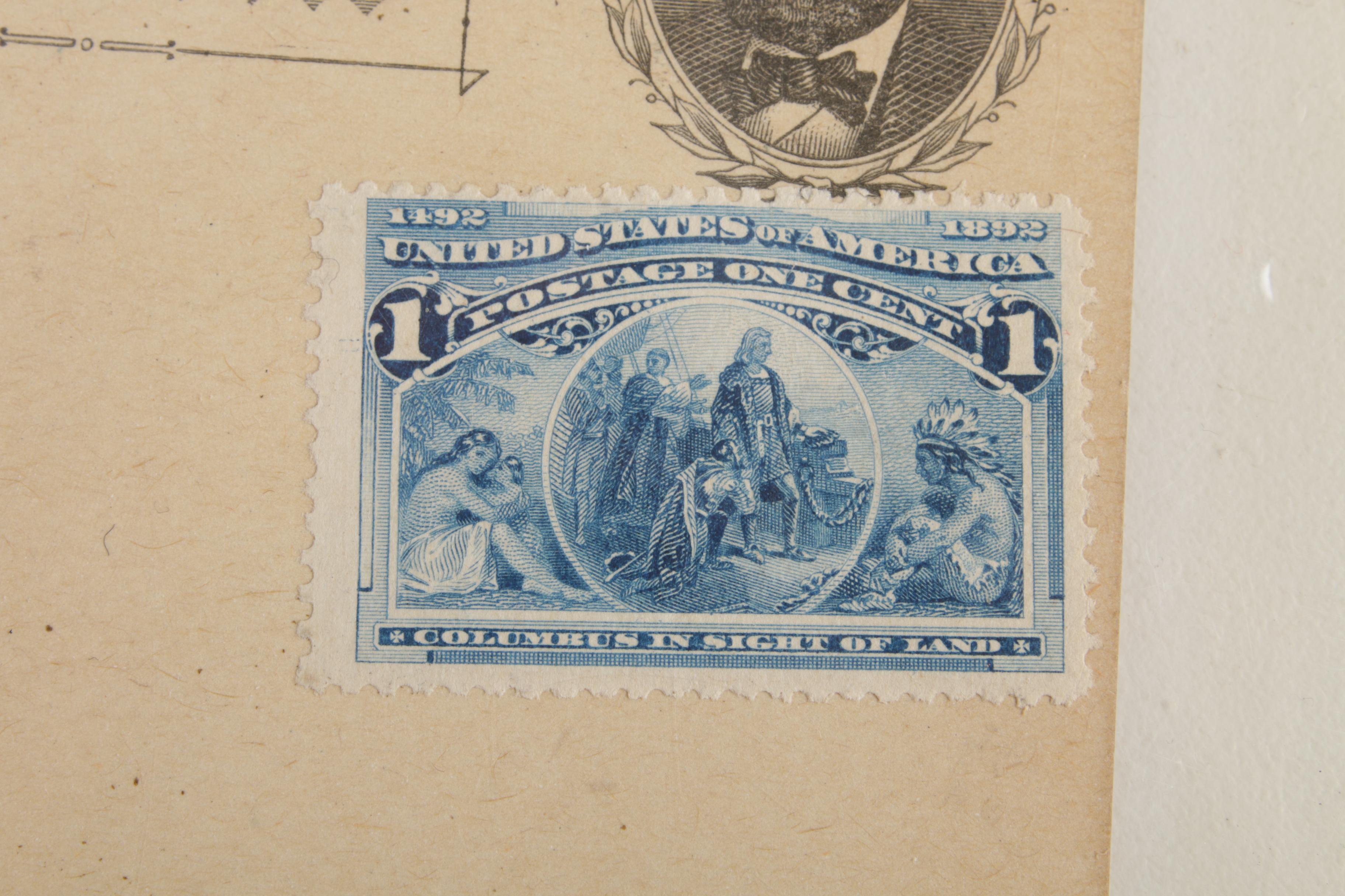 Unites States 1893 Columbian Exposition Postal Card with 1 Cent Stamp ...