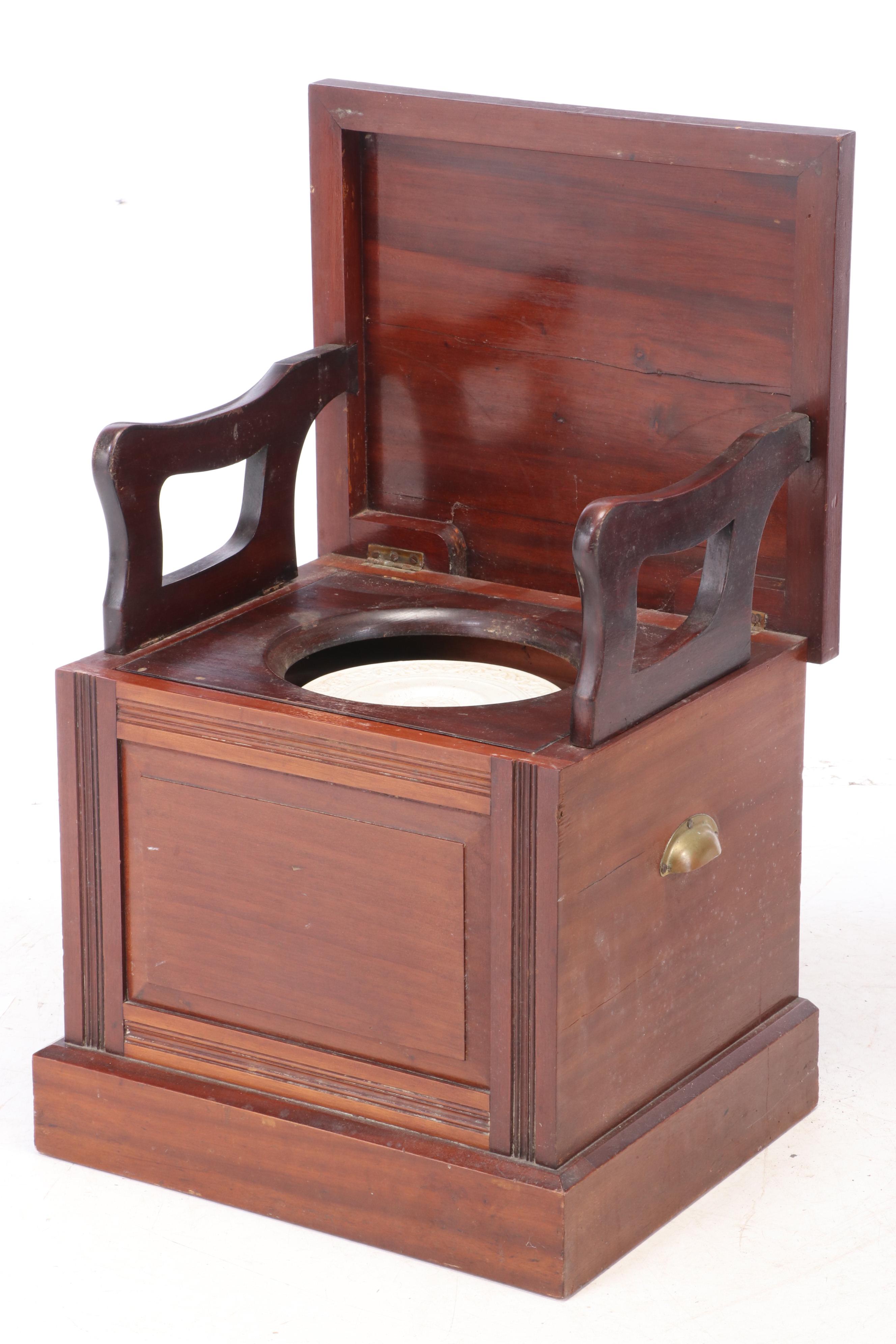 English Mahogany Commode Stand, Late 19th Century | EBTH
