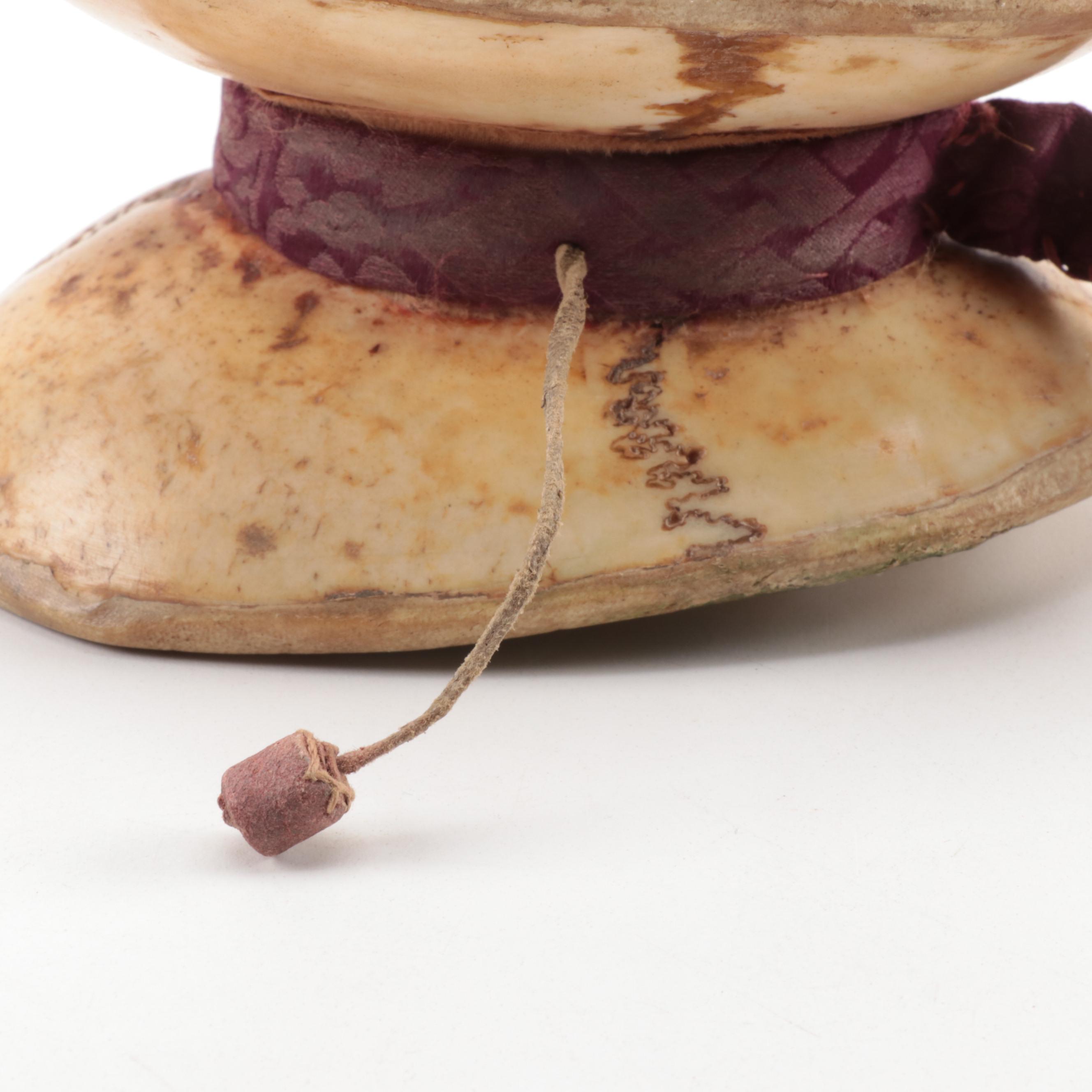 Tibetan Skull Damaru Drum, Early 20th Century | EBTH