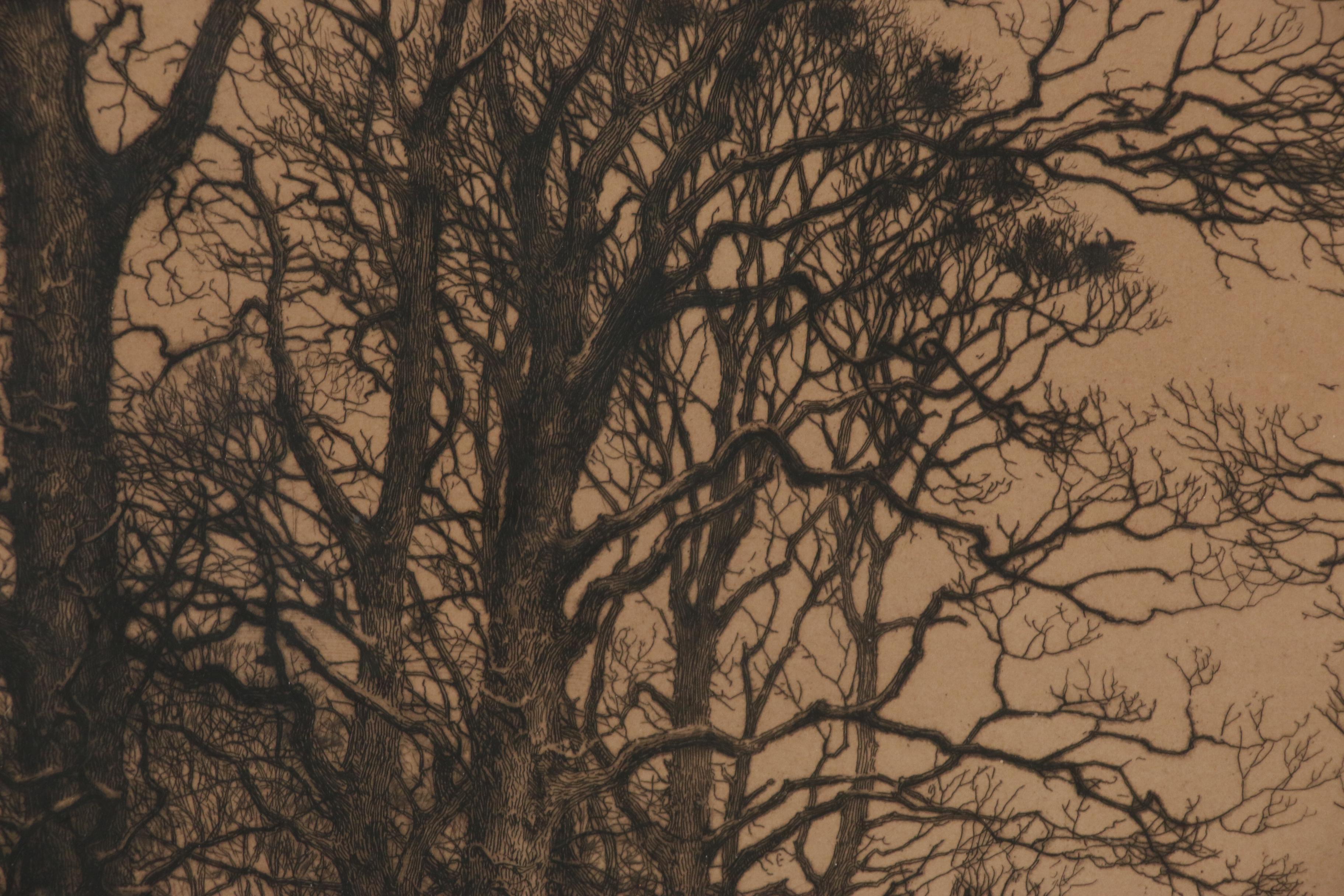 Frederick Albert Slocombe Etching "The Rookery" | EBTH