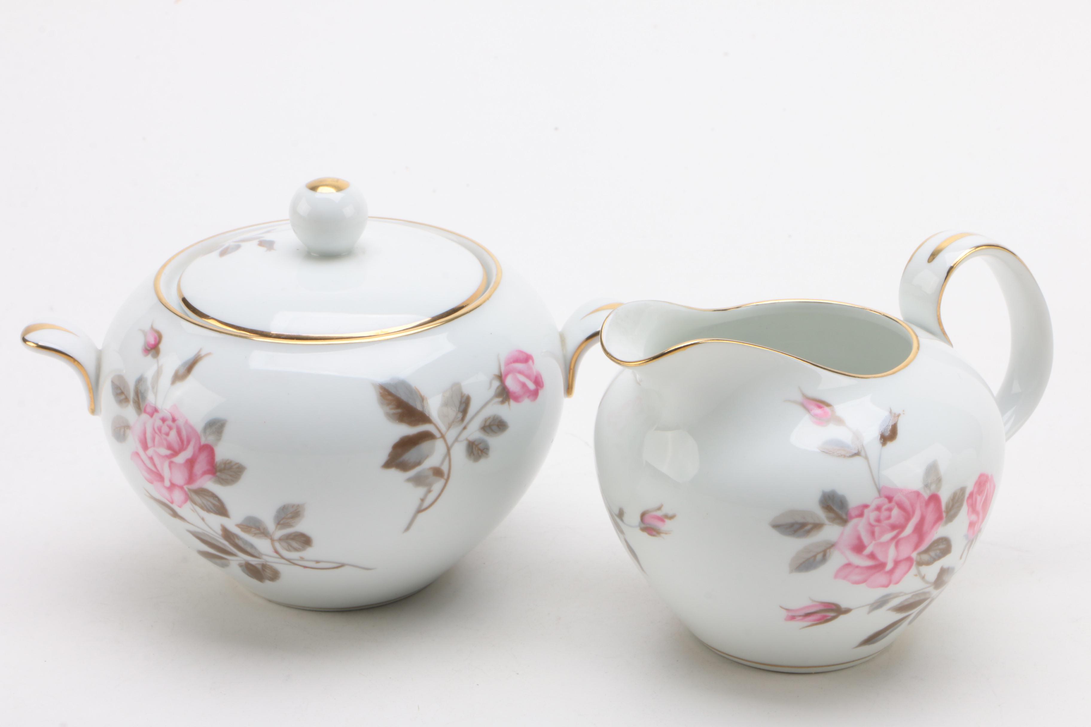 Noritake "Pink Rose" Porcelain Tea Service Set, Mid-20th Century | EBTH