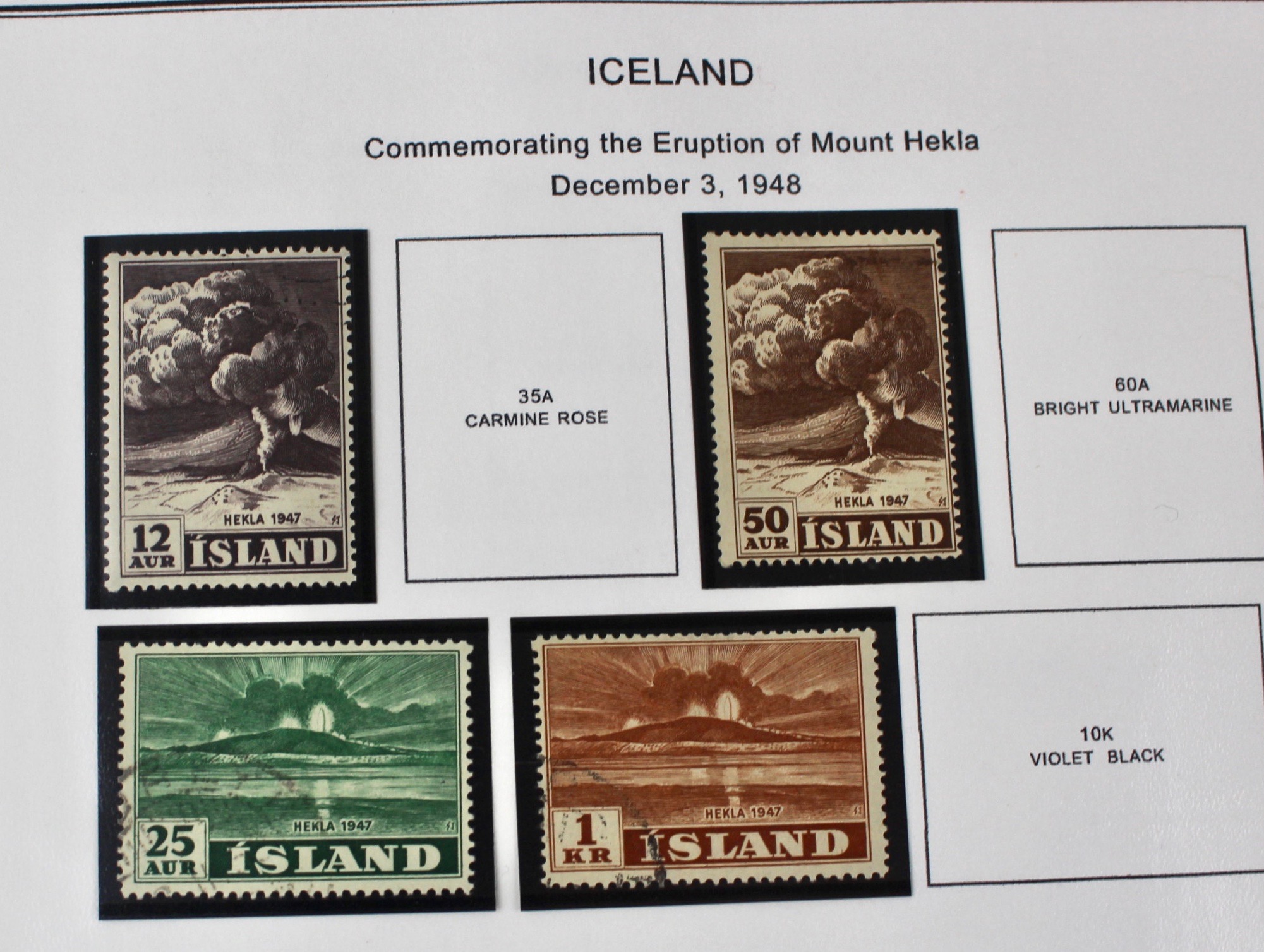 Iceland Stamp Collection, 1876-1977 | EBTH
