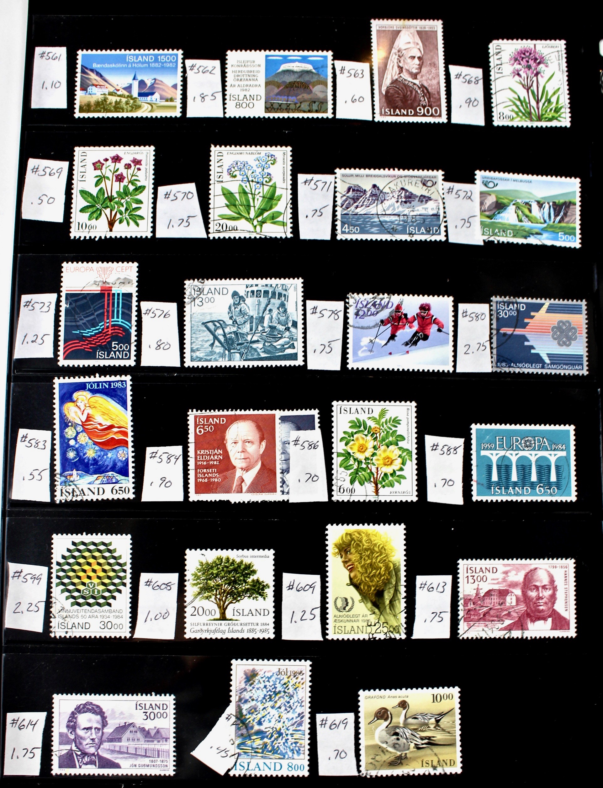 Iceland Stamp Collection, 1876-1977 | EBTH