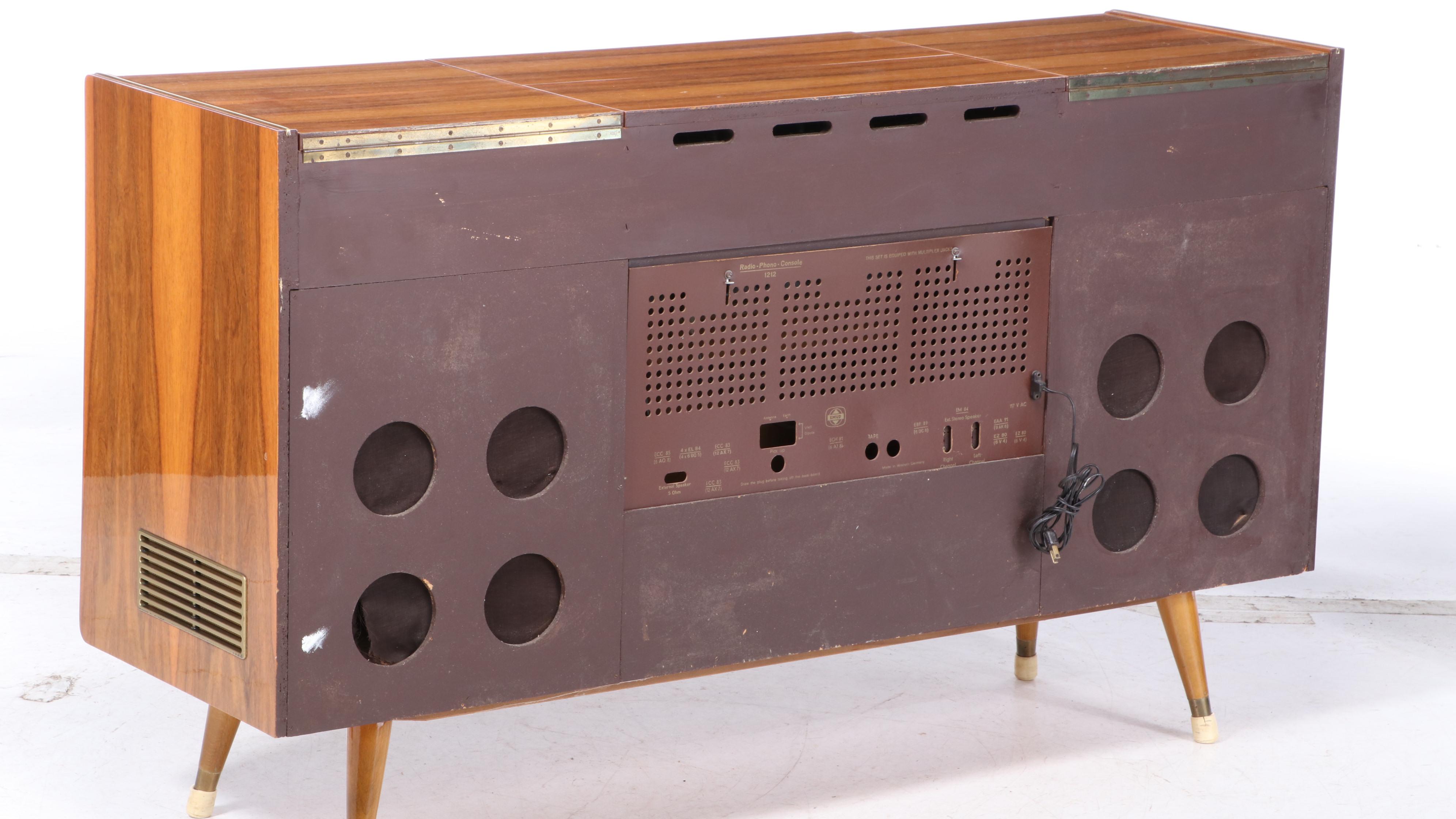 Telefunken "Radio-Phono-Console 1212" in Mid Century Modern Walnut ...