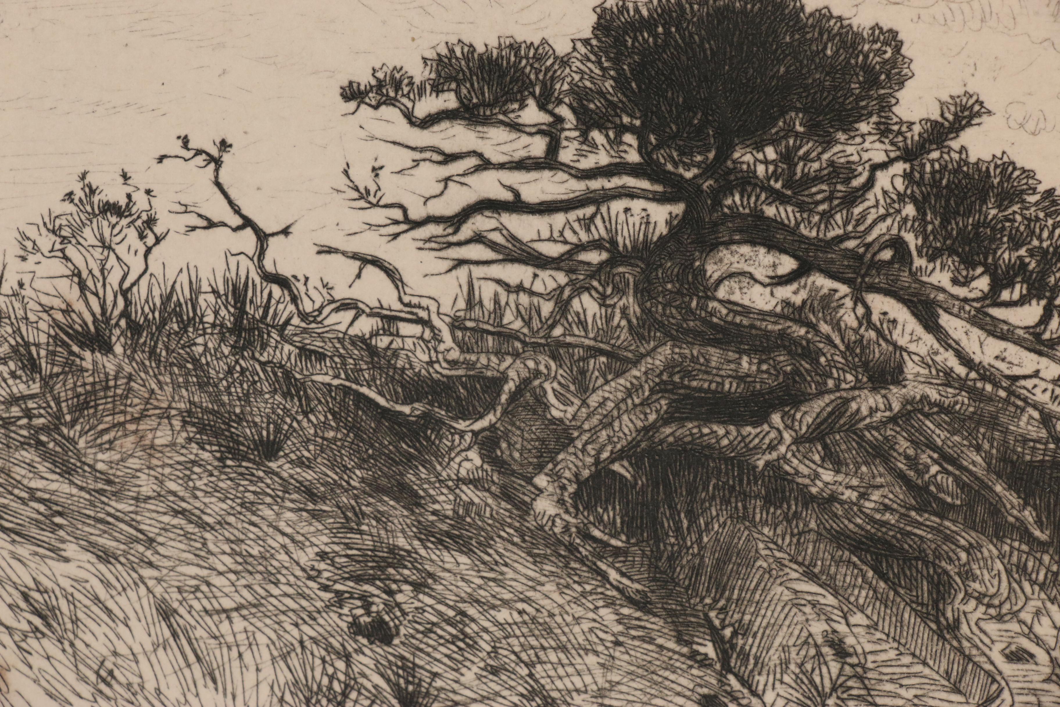 Robert Swain Gifford Drypoint Landscape Etching, 1879 | EBTH