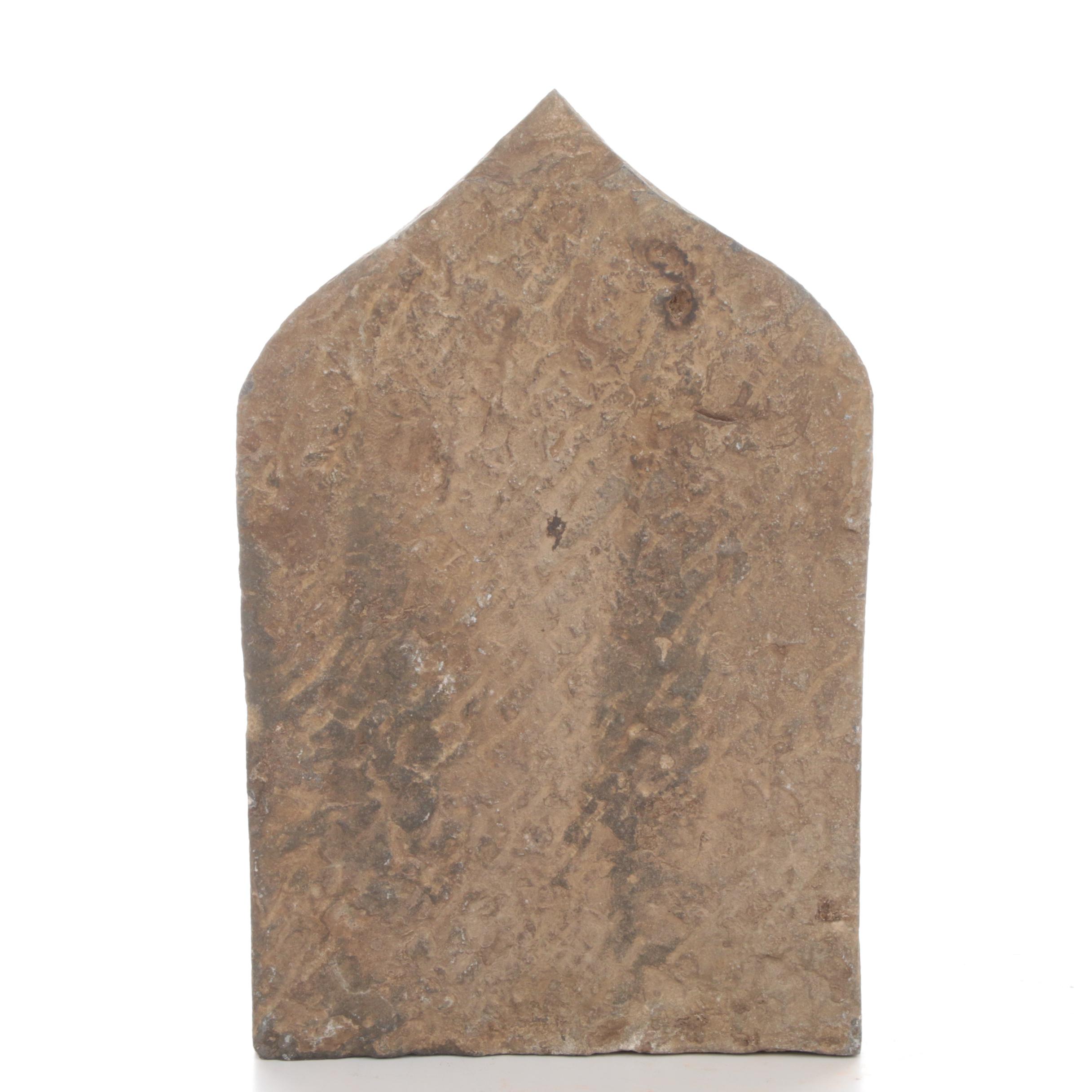 Chinese Tang Style Buddhist Triad Stone Stele | EBTH