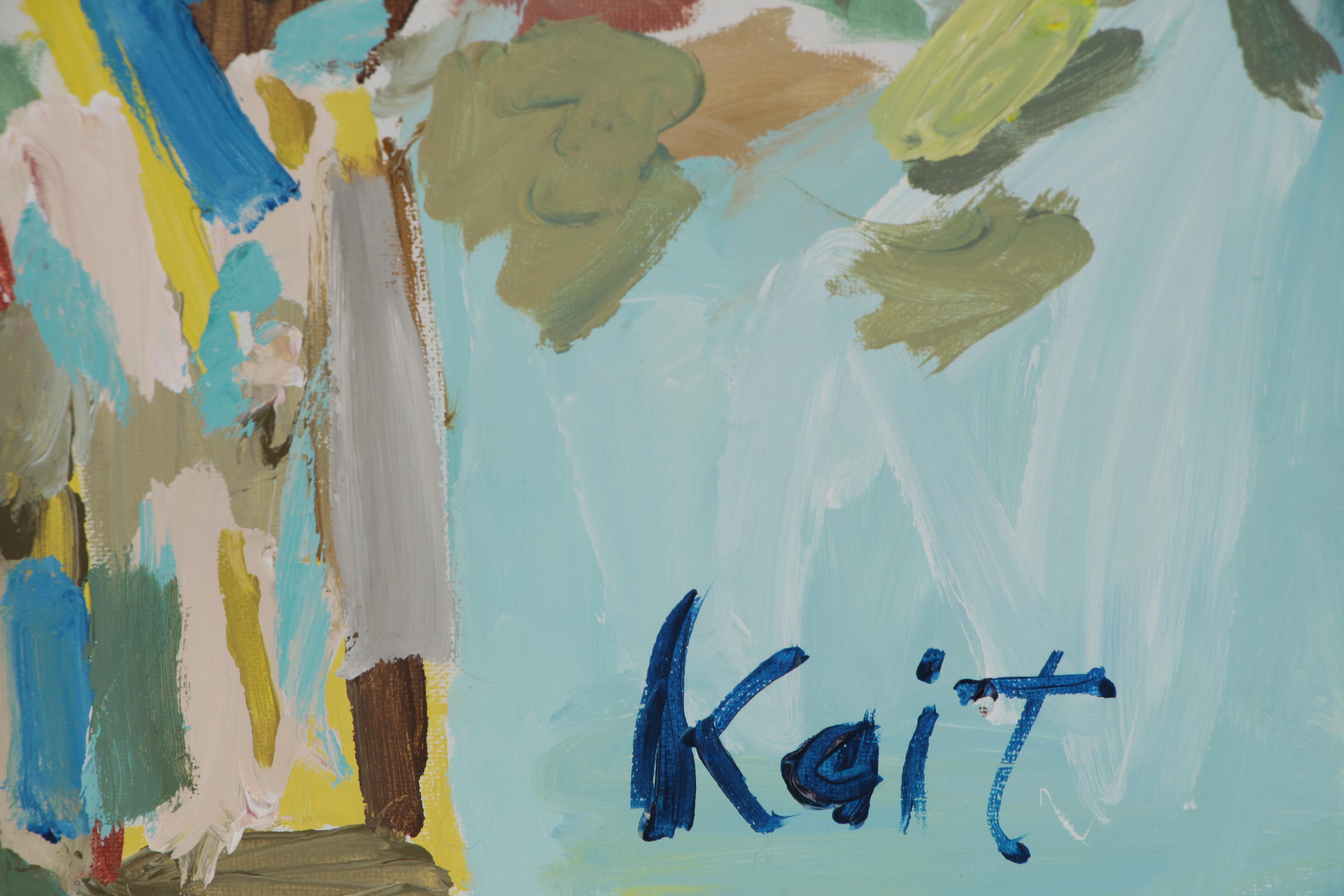 Kait Roberts Floral Still Life Acrylic Painting "See You Soon" | EBTH