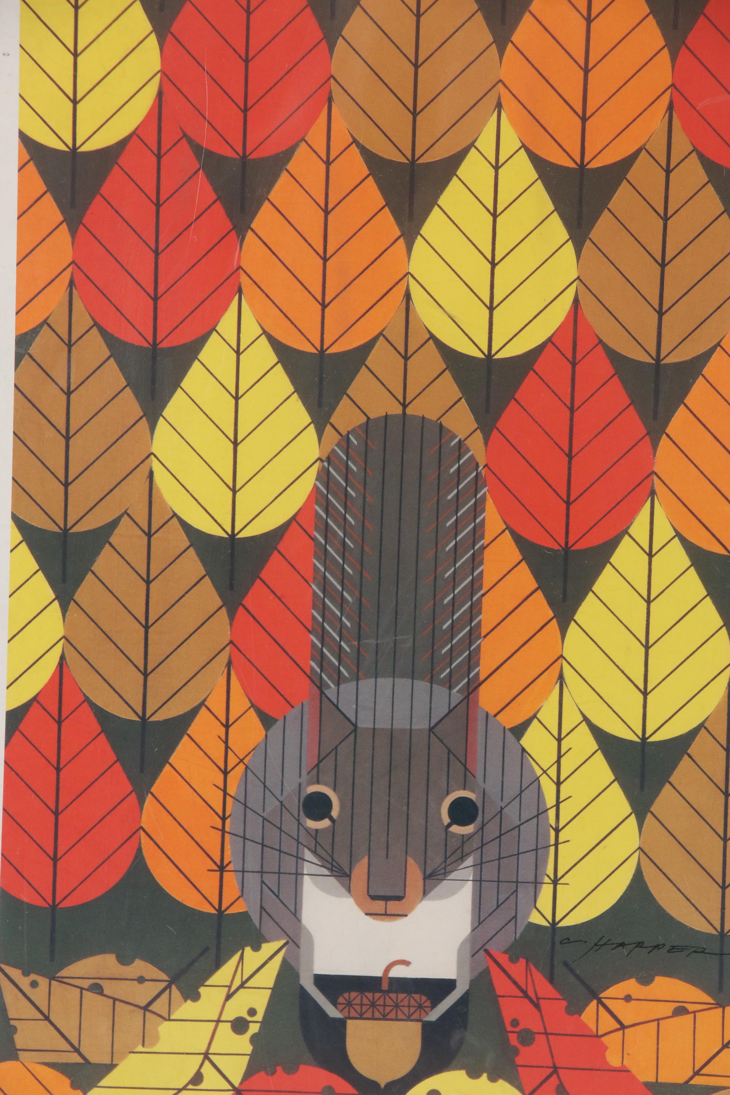 Charley Harper Poster for Hamilton County Parks "One to Grow On", 1990 ...