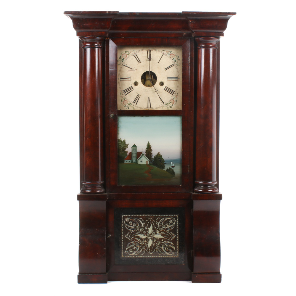 Forestville Mfg. Co. Eight Day Brass Wall Clock, Mid-19th Century | EBTH