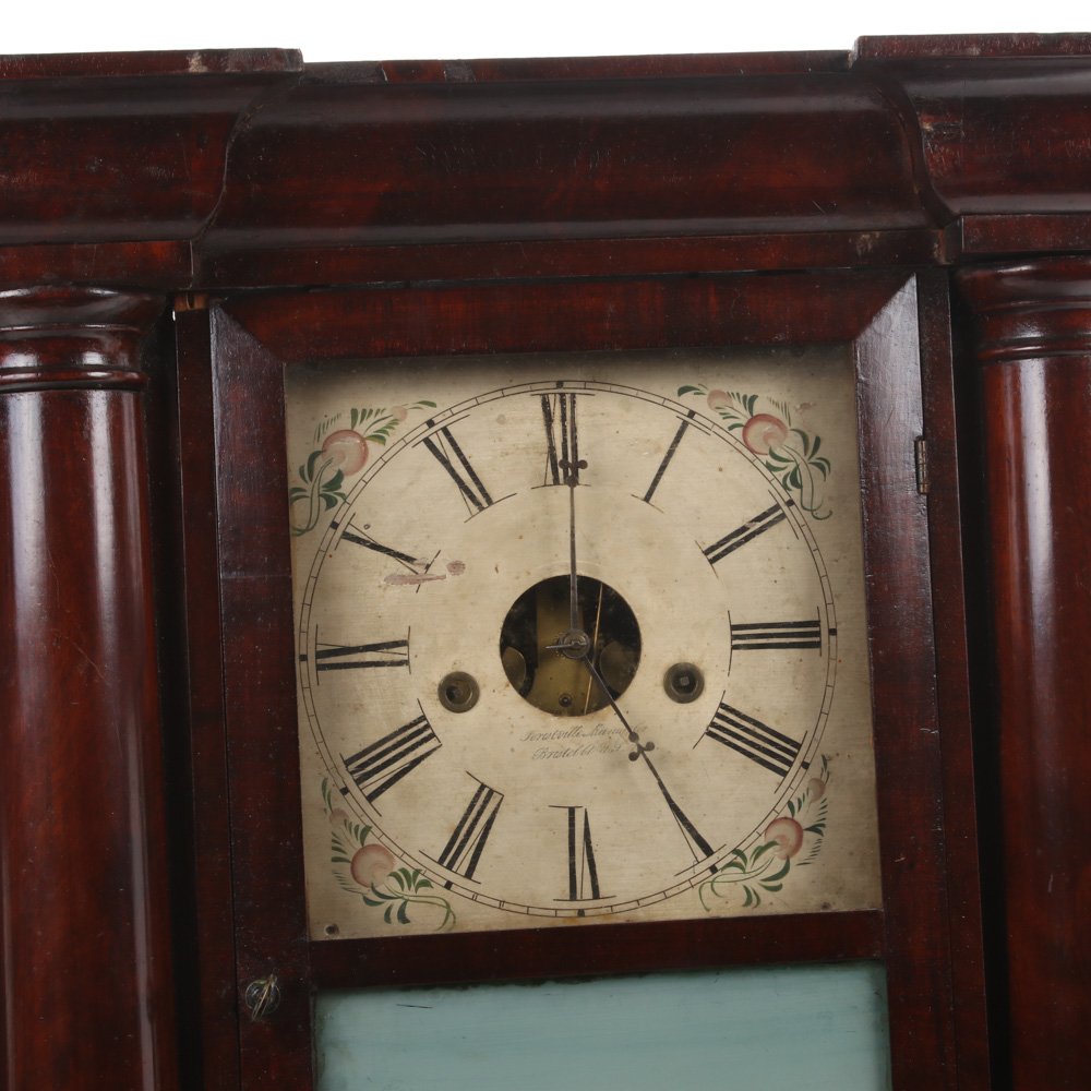 Forestville Mfg. Co. Eight Day Brass Wall Clock, Mid-19th Century | EBTH
