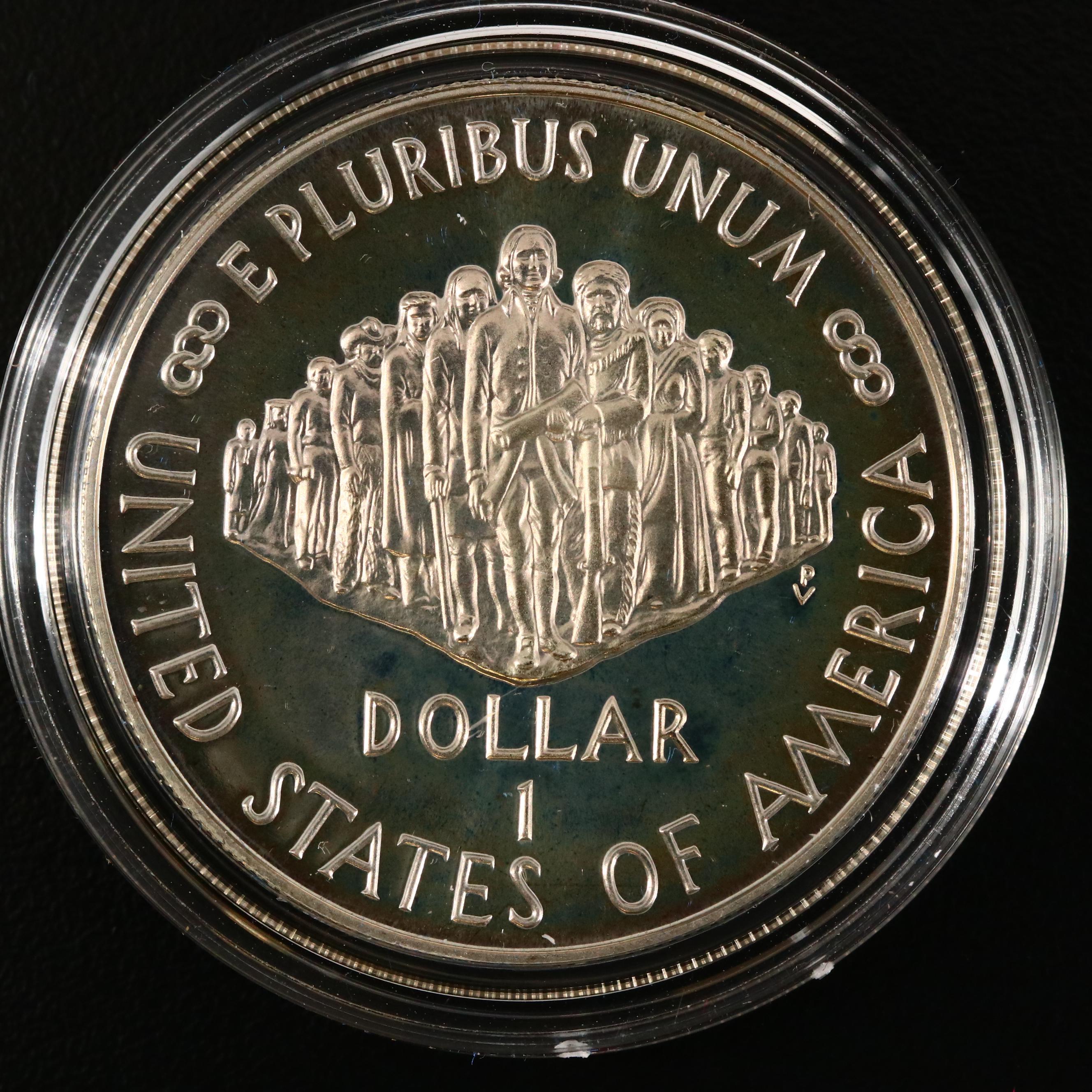 Collection of US Mint Commemorative Silver Dollars, Late 20th Century ...