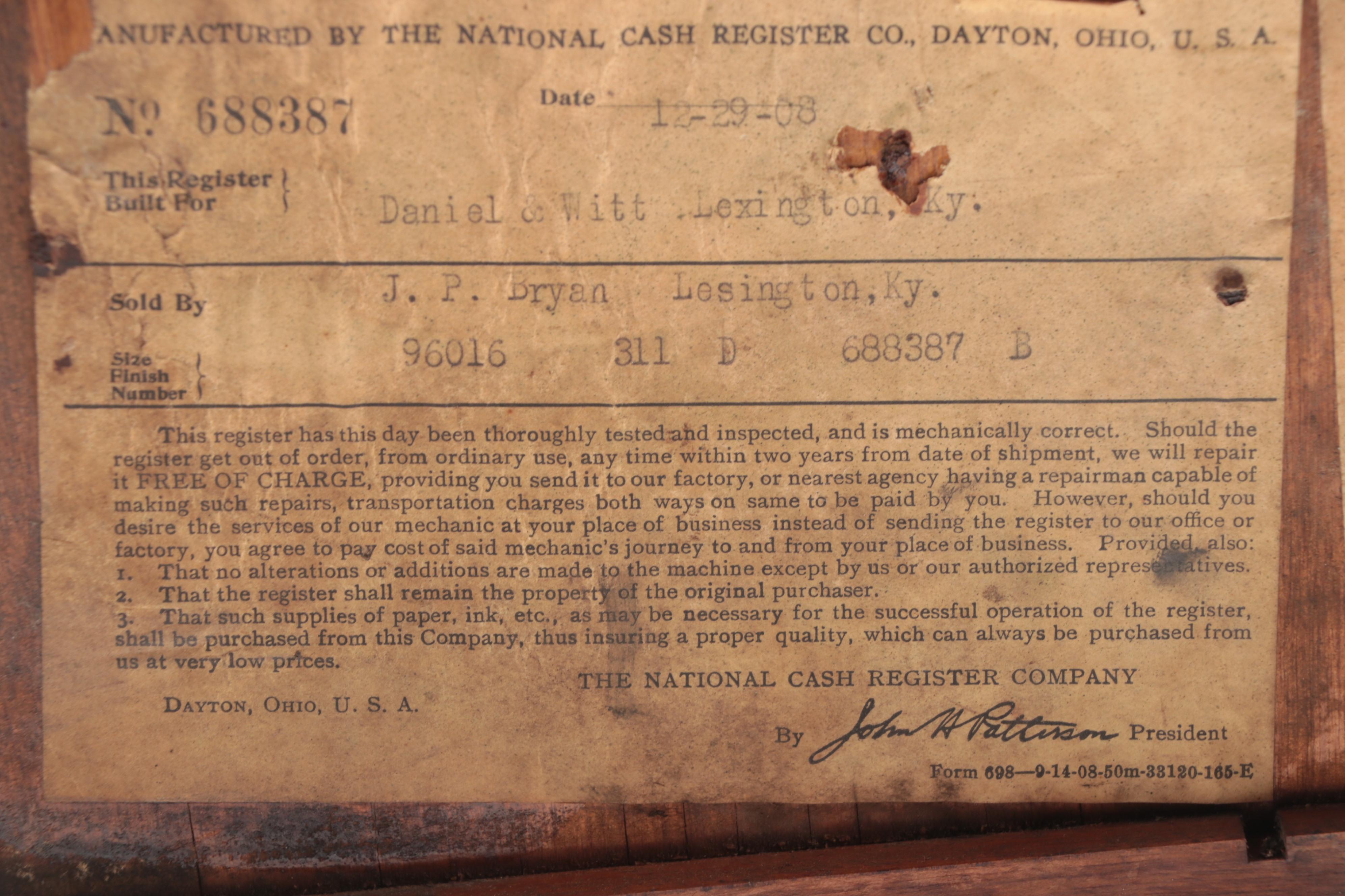 NCR Brass General Store Cash Register, Model 311, Late 19th Century | EBTH