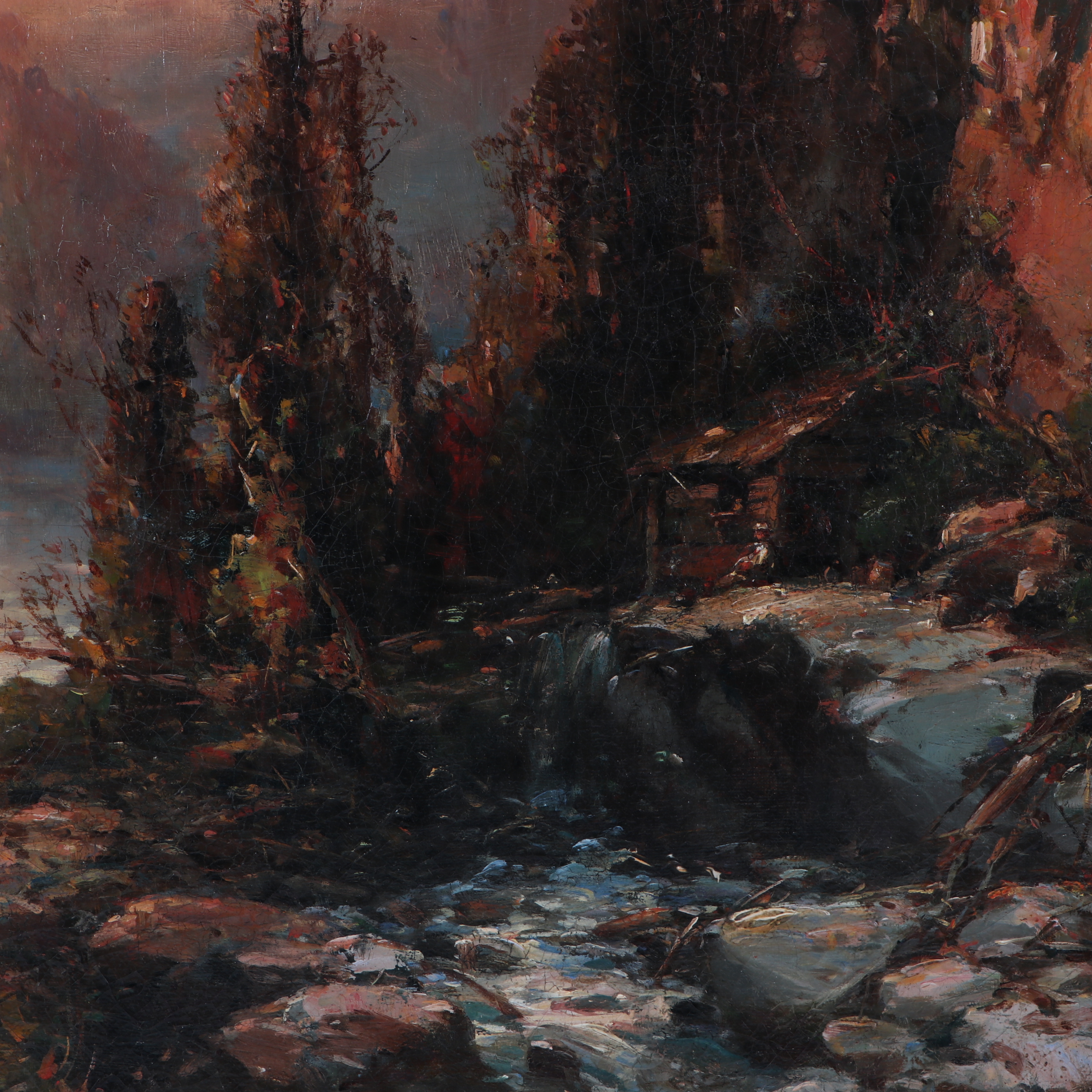 Andrew Melrose Landscape Oil Painting "Mountain Retreat" | EBTH