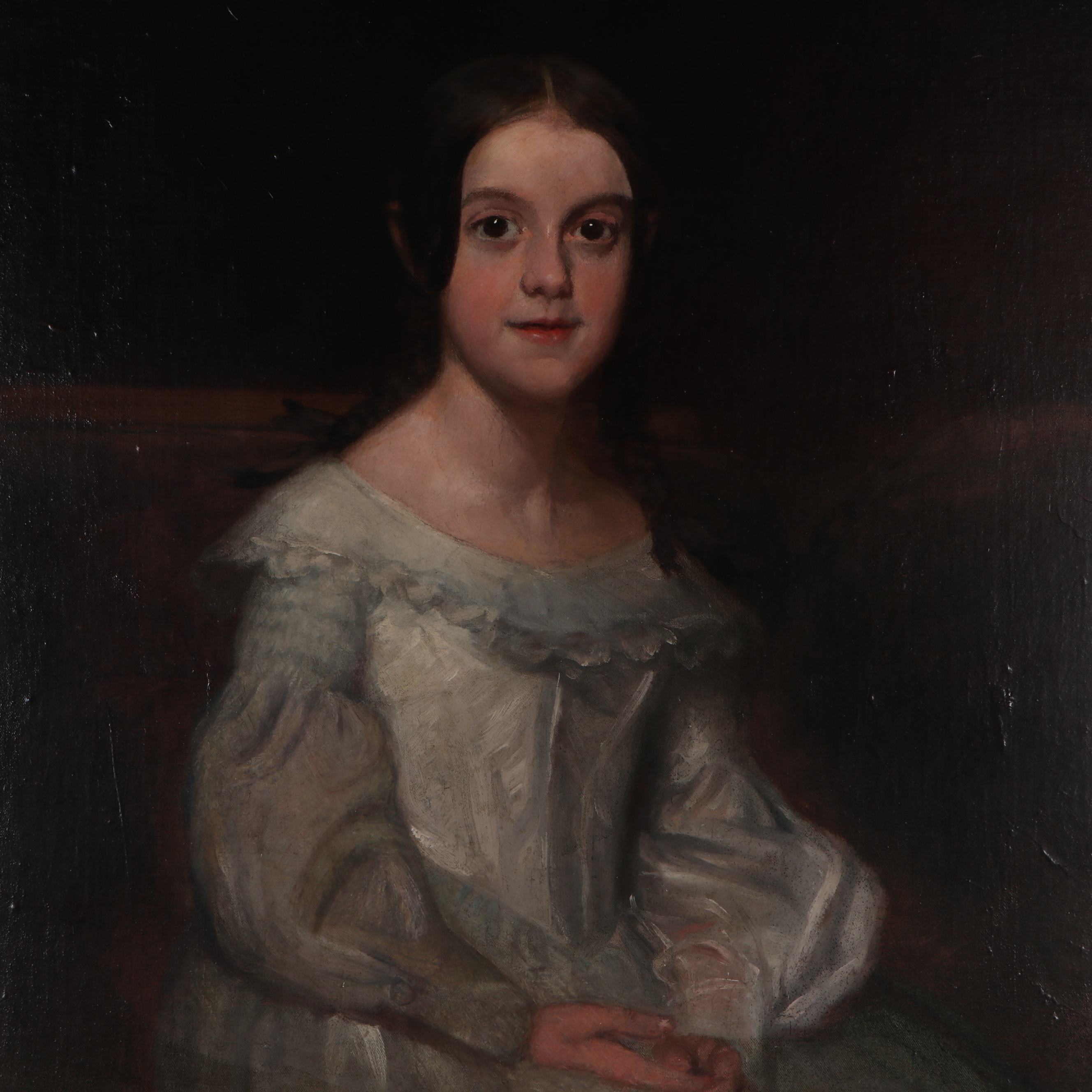 Portrait Oil Painting of Sarah Ann Haven, Mid 19th Century | EBTH