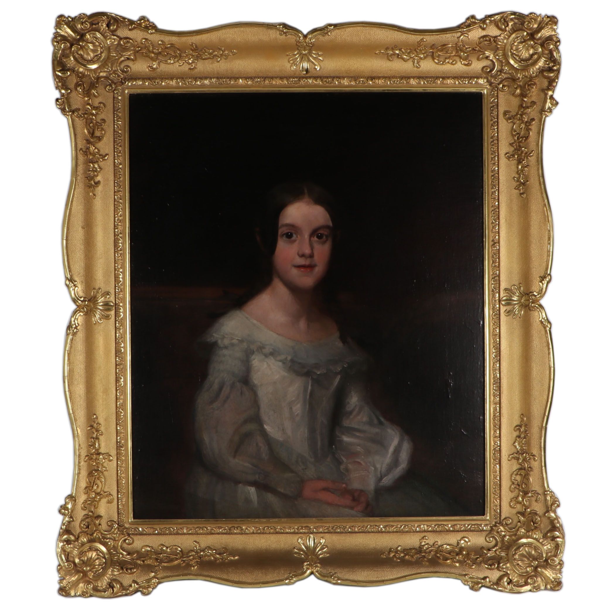 Portrait Oil Painting of Sarah Ann Haven, Mid 19th Century | EBTH