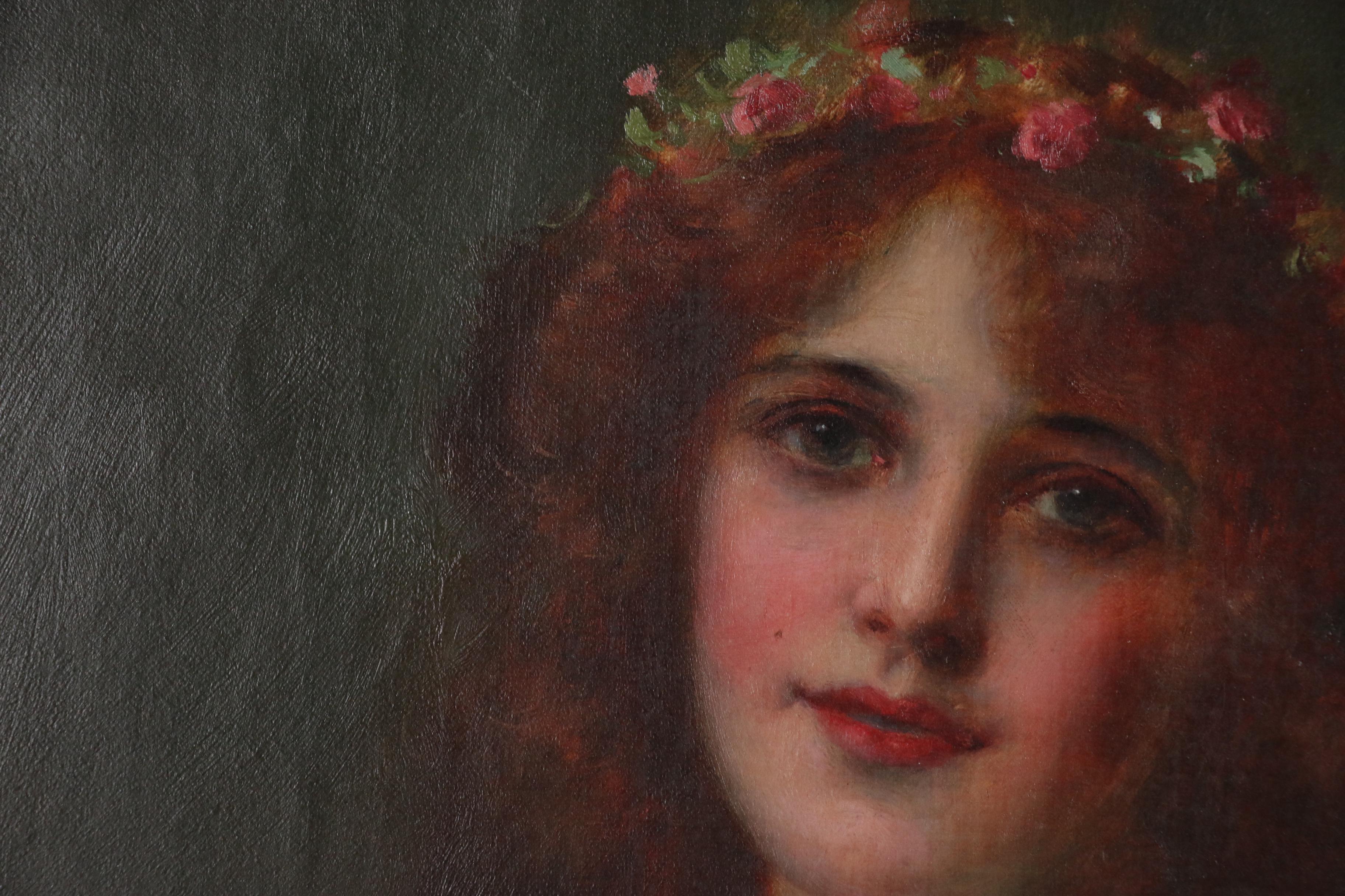 William Joseph Carroll Portrait Oil Painting, Late 19th Century | EBTH